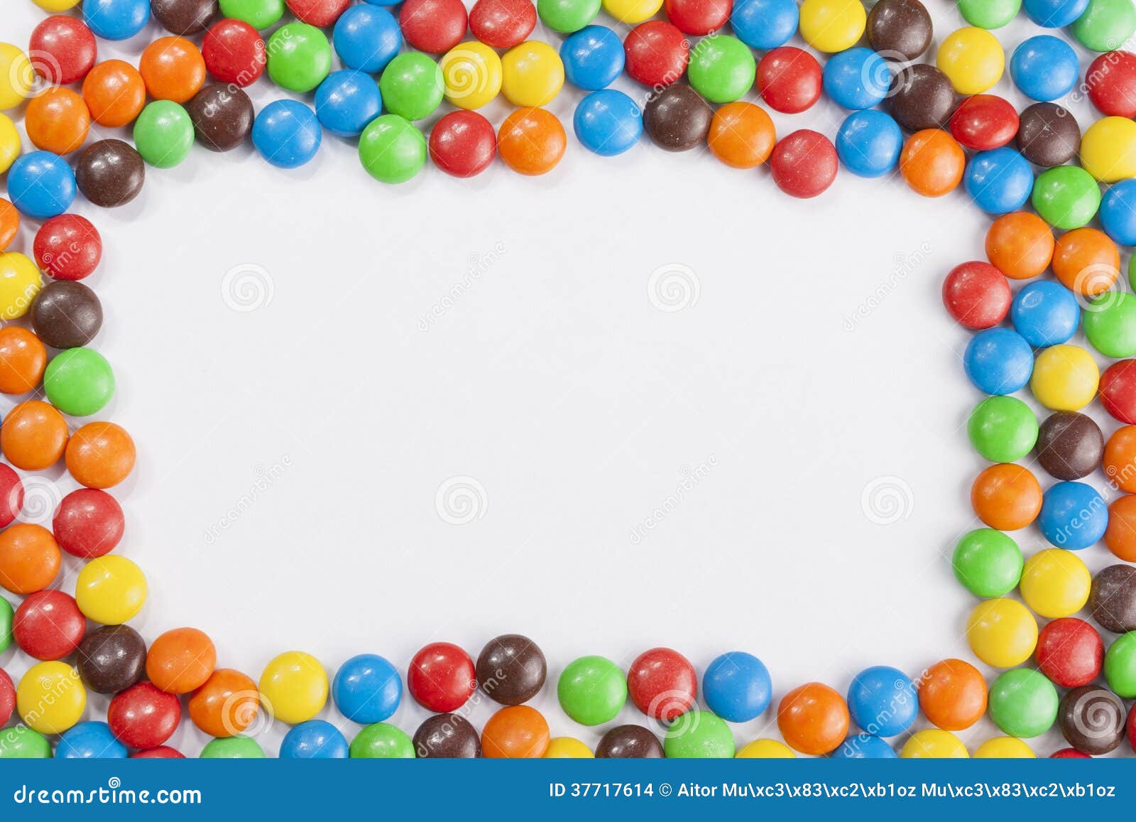 Chocolate candies frame stock photo. Image of colored - 37717614