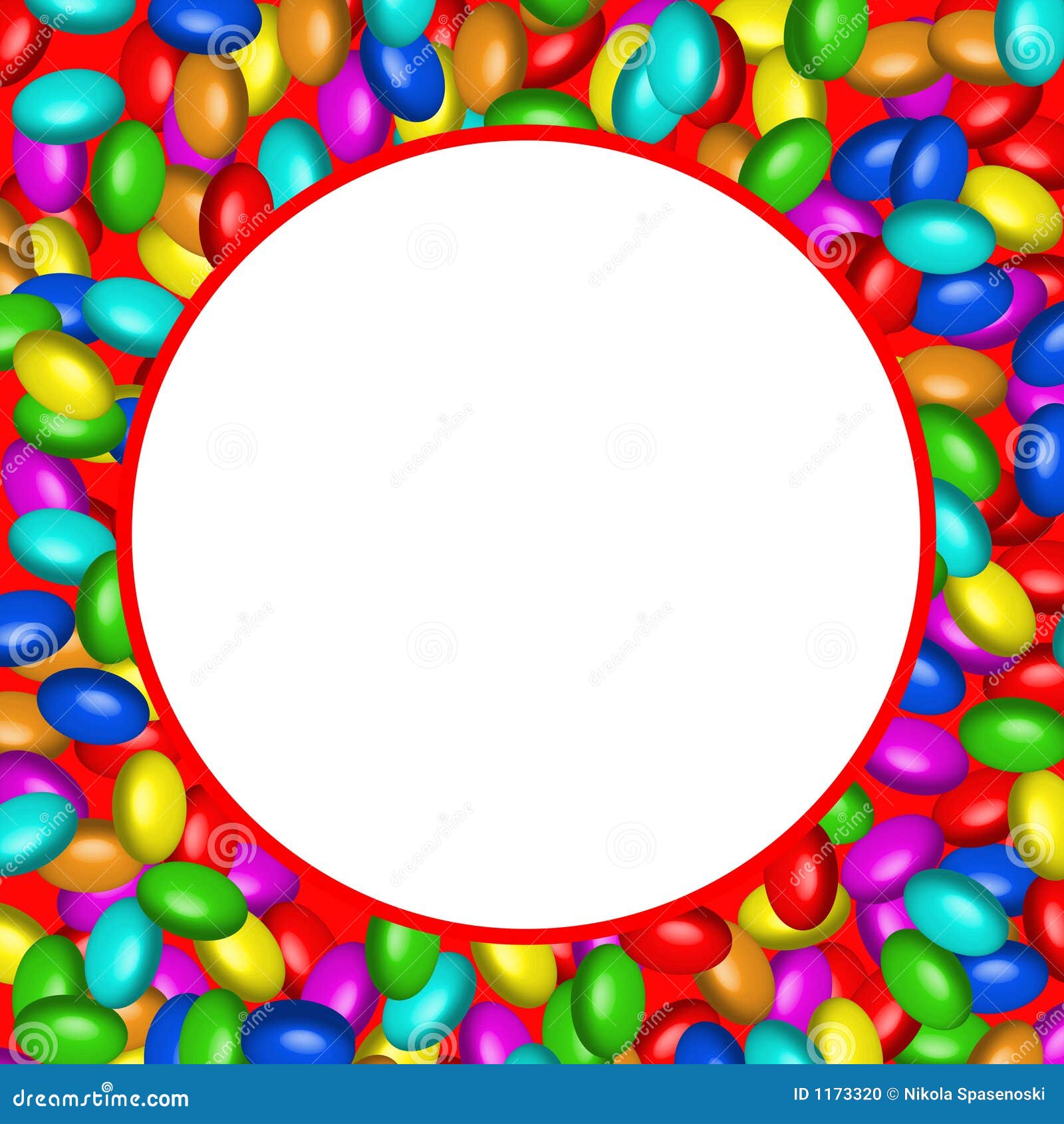 Chocolate Candies Frame (AI Format Available) Stock Vector ...