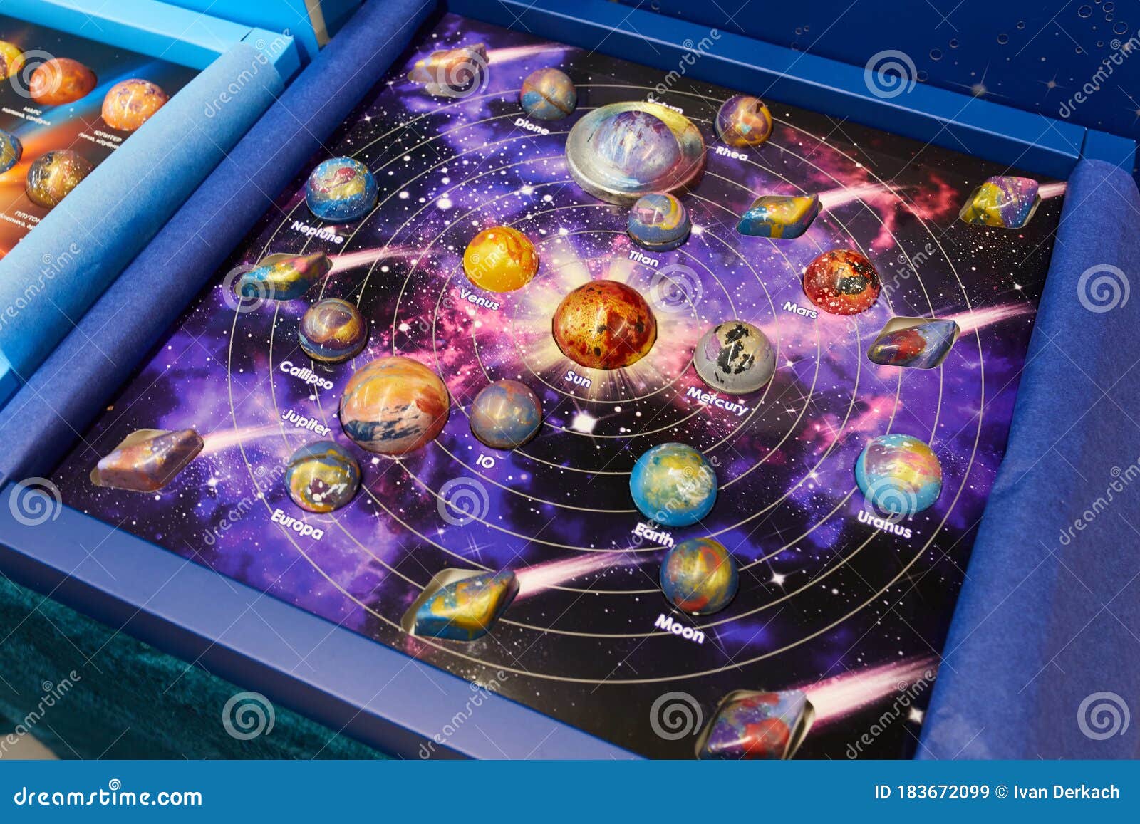 Chocolate Candies Planets in the Solar System Editorial Stock Image ...