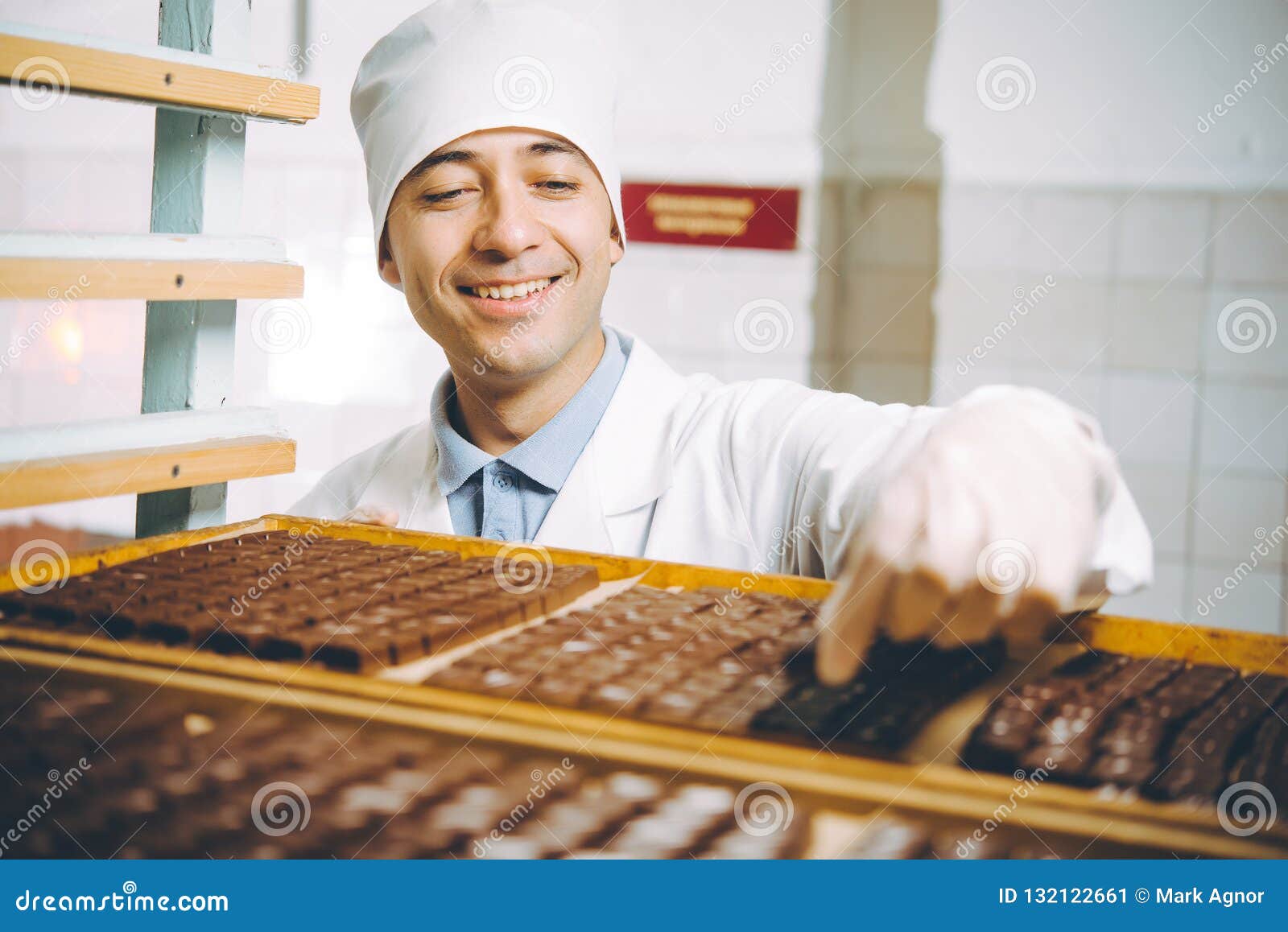 Chocolate candy making stock image. Image of cocoa, male - 132122661