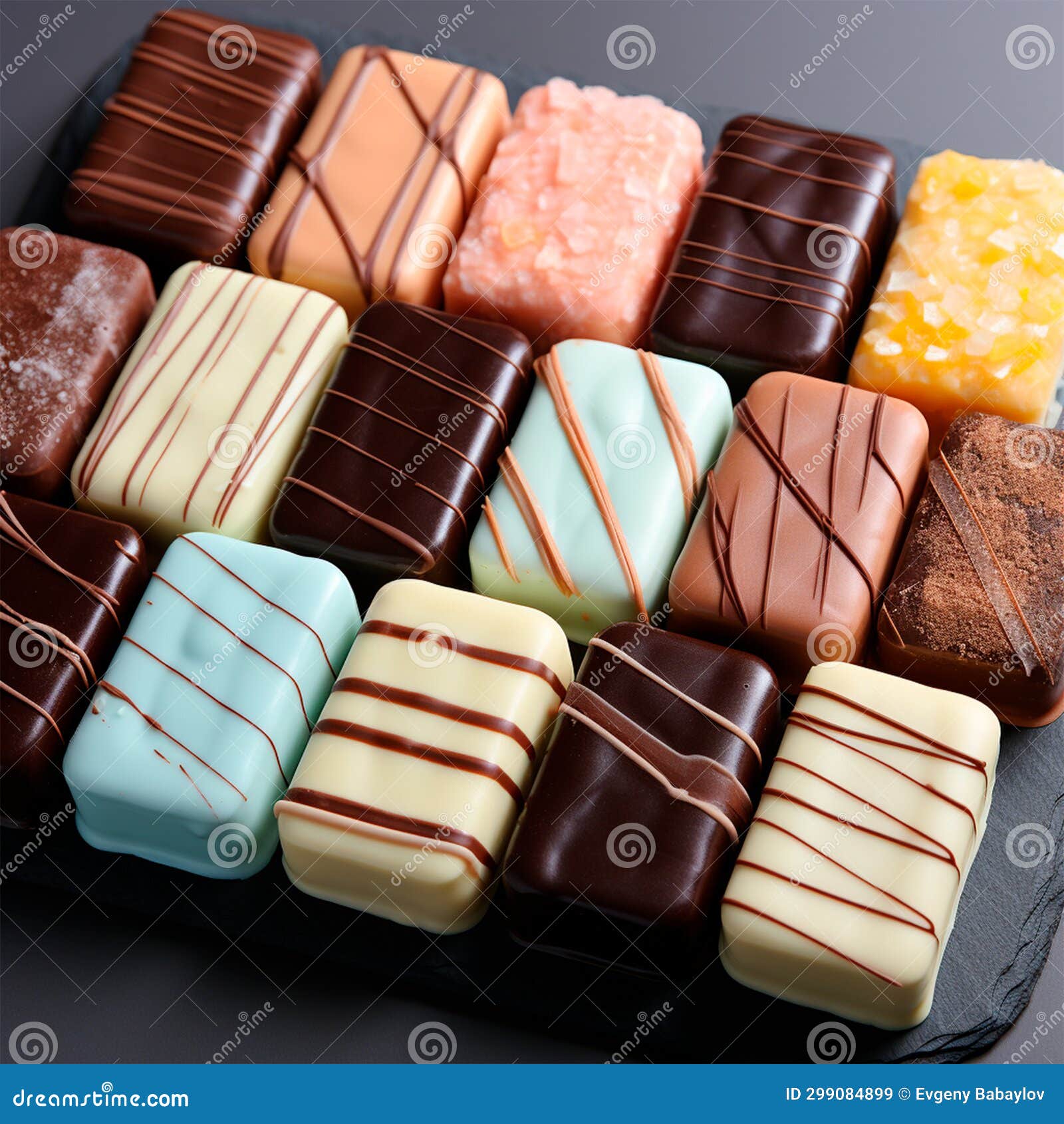 Chocolate Candies, Set of Various Chocolate Candies - AI Generated ...
