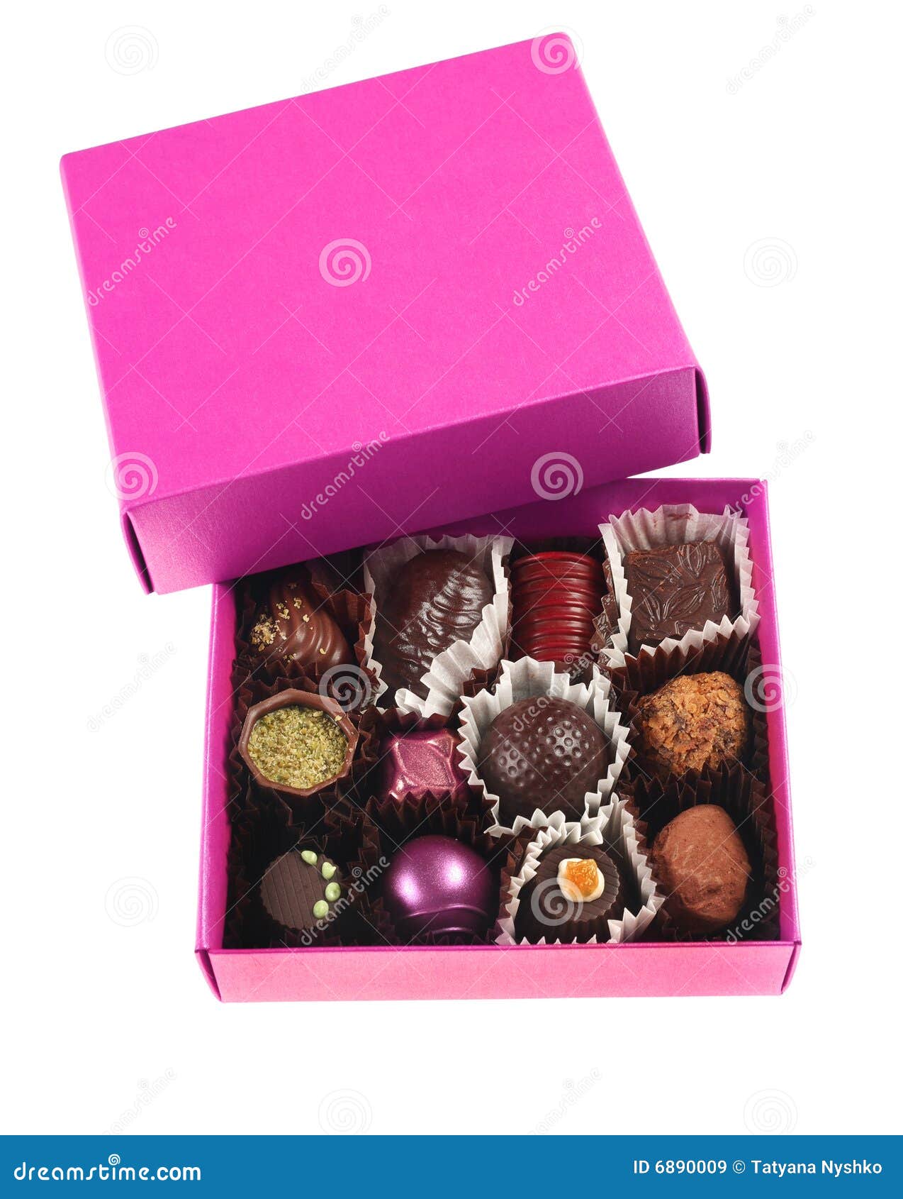 Chocolate candy stock image. Image of pink, truffle, sweet - 6890009