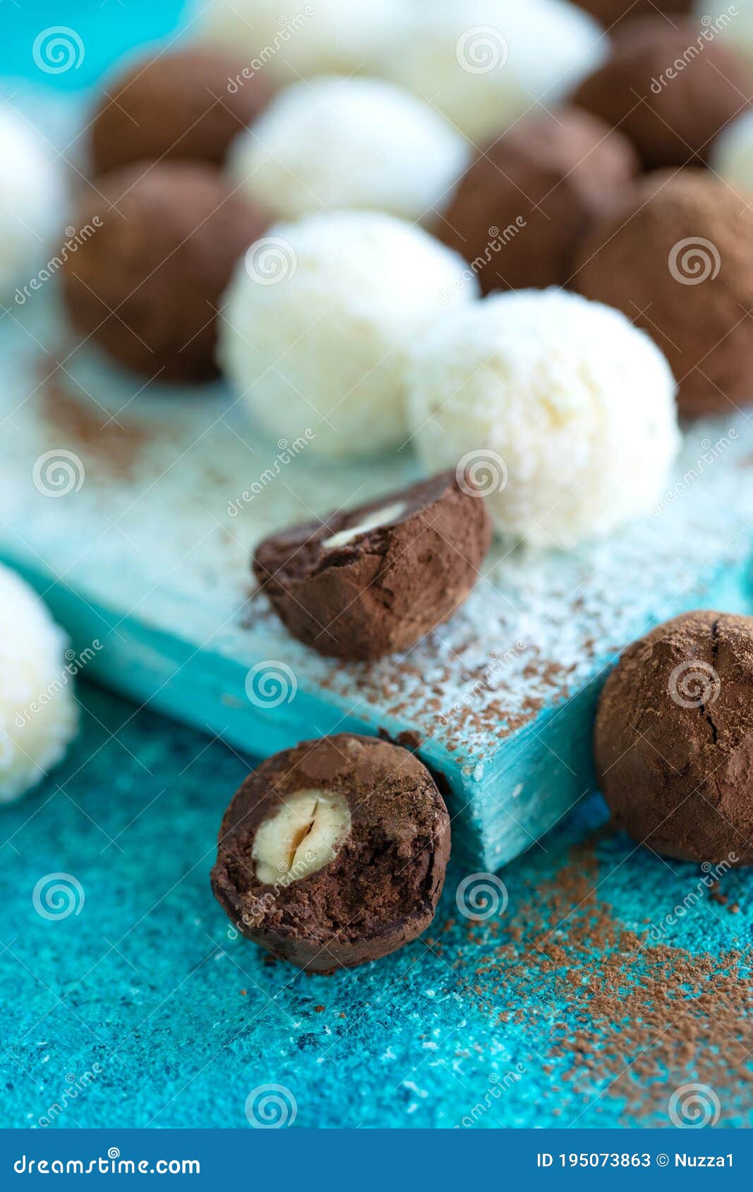 Chocolate Candy. Assorted Handmade Chocolates Stock Image - Image of ...