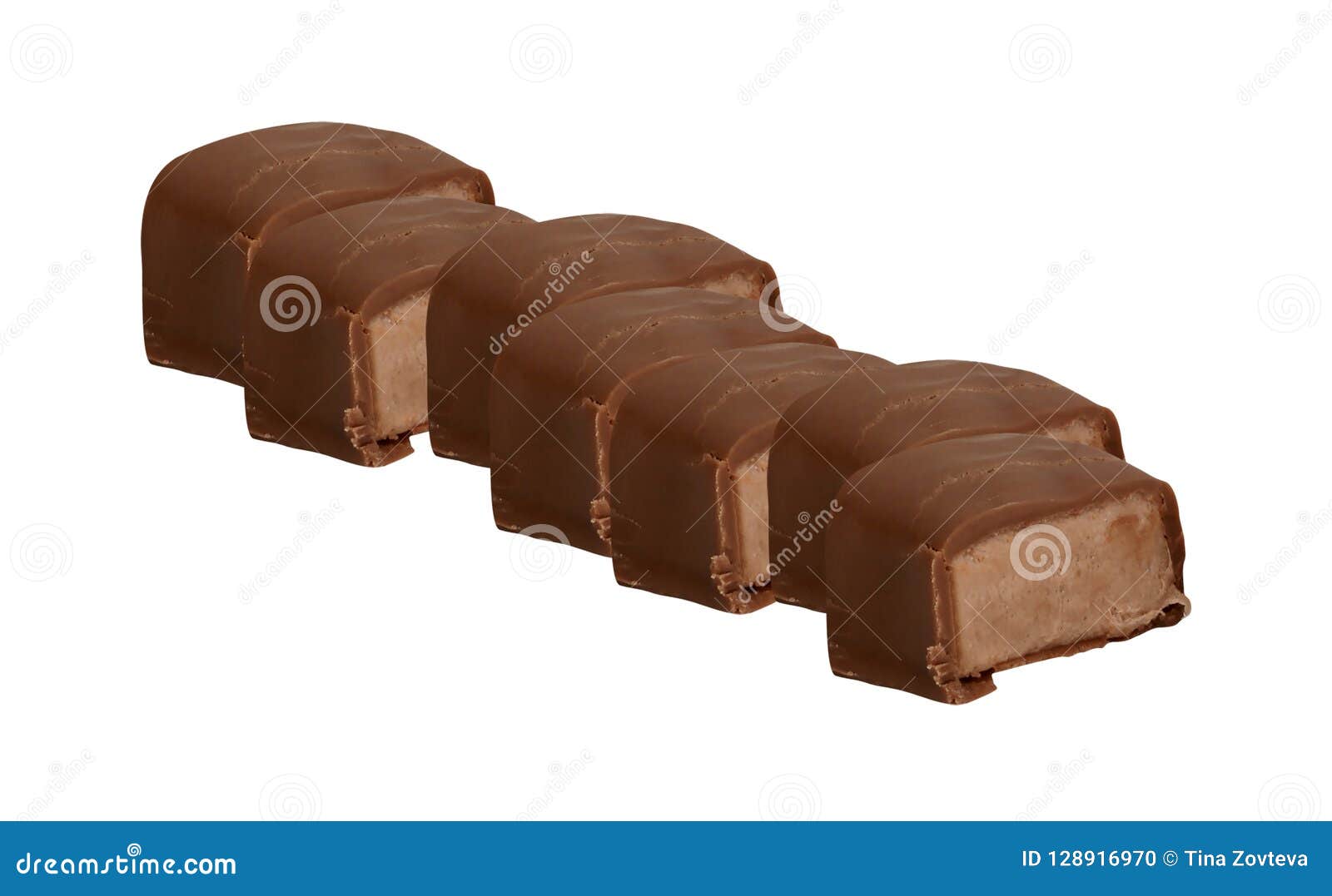 Chocolate Candy Bars Isolated Stock Photo - Image of calorie ...