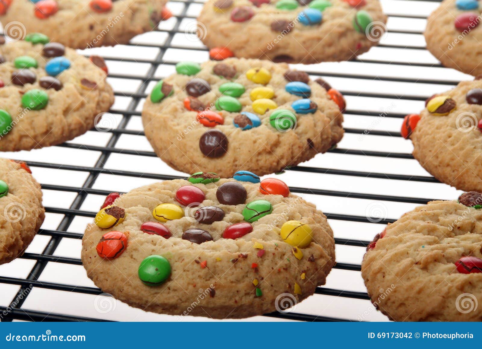 Chocolate Candy Cookies stock photo. Image of cookie - 69173042