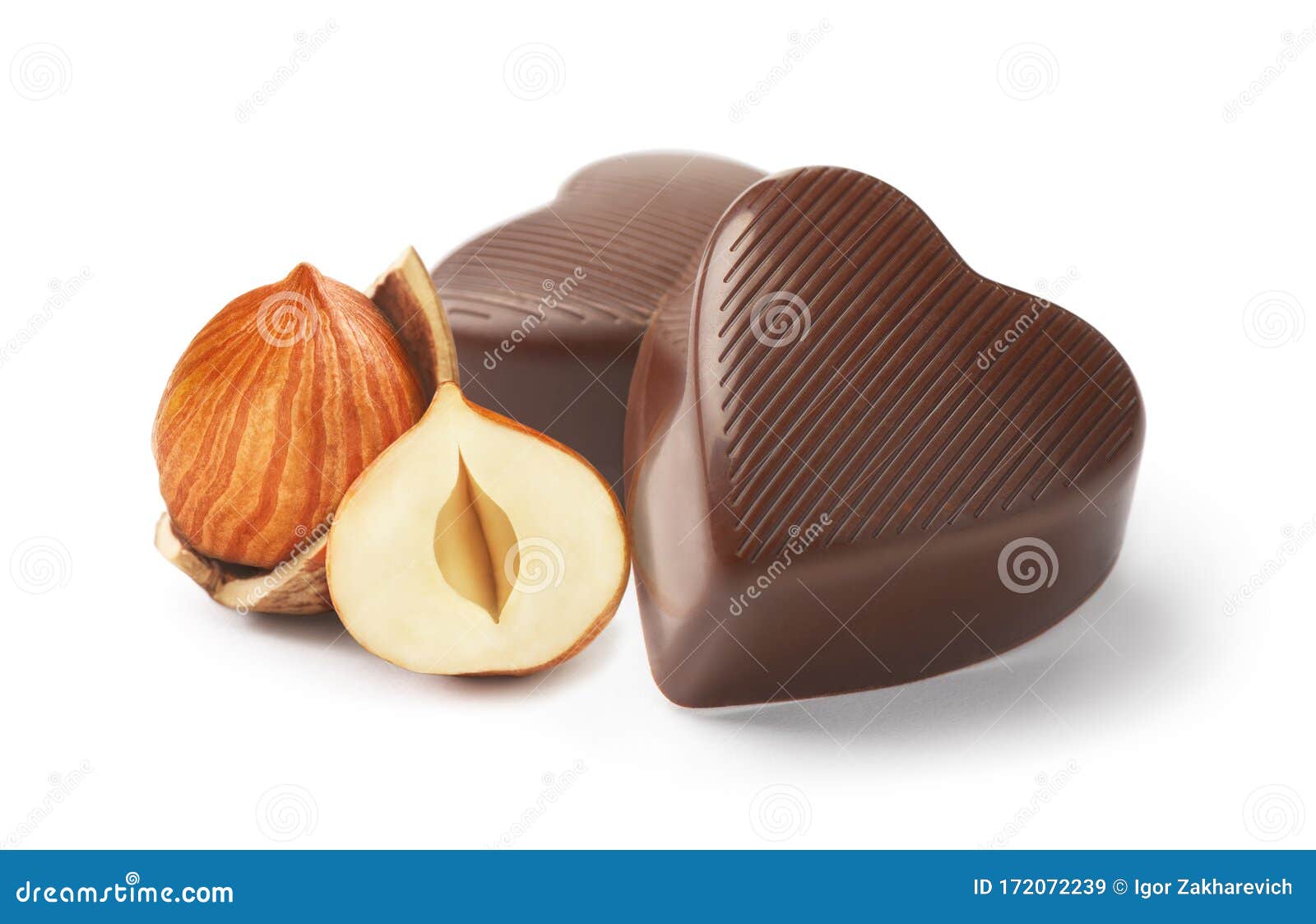 Chocolate Candy with Hazelnuts Stock Image - Image of brown, hazelnut ...