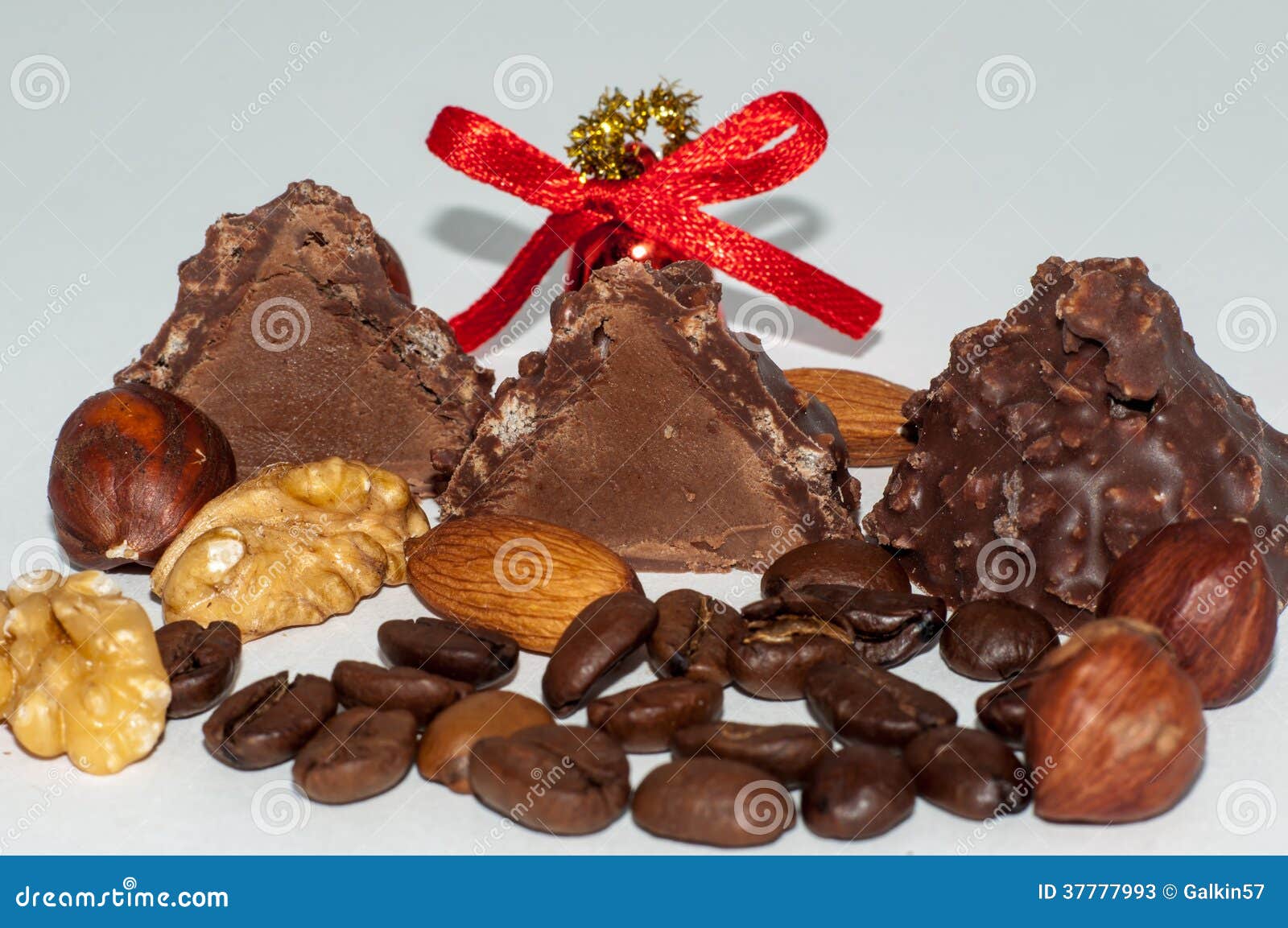 Chocolate Candy with Hazelnuts Stock Image - Image of cocoa, sweets ...