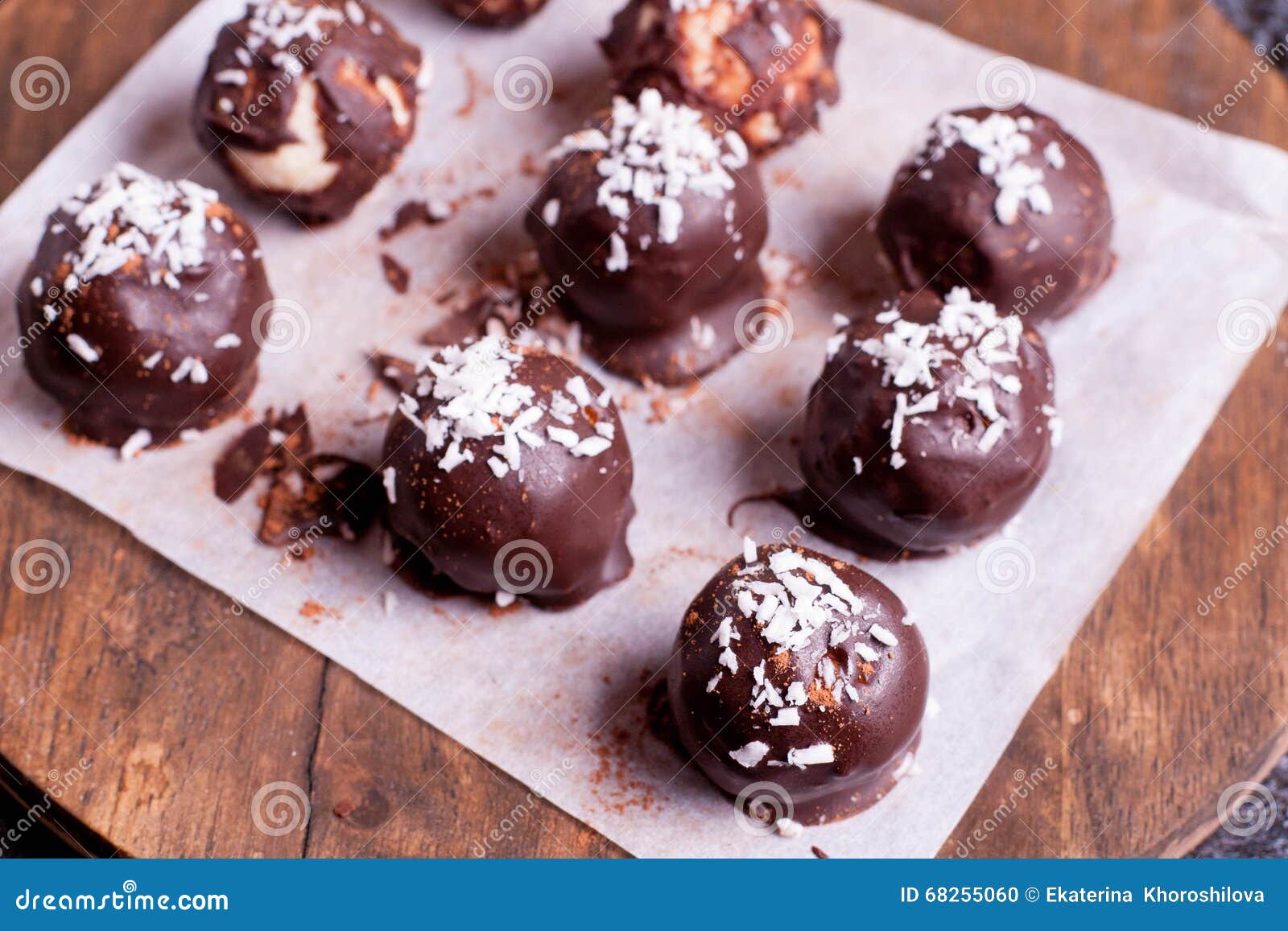 Chocolate Candy with Nut Filling Stock Photo - Image of hazelnuts ...