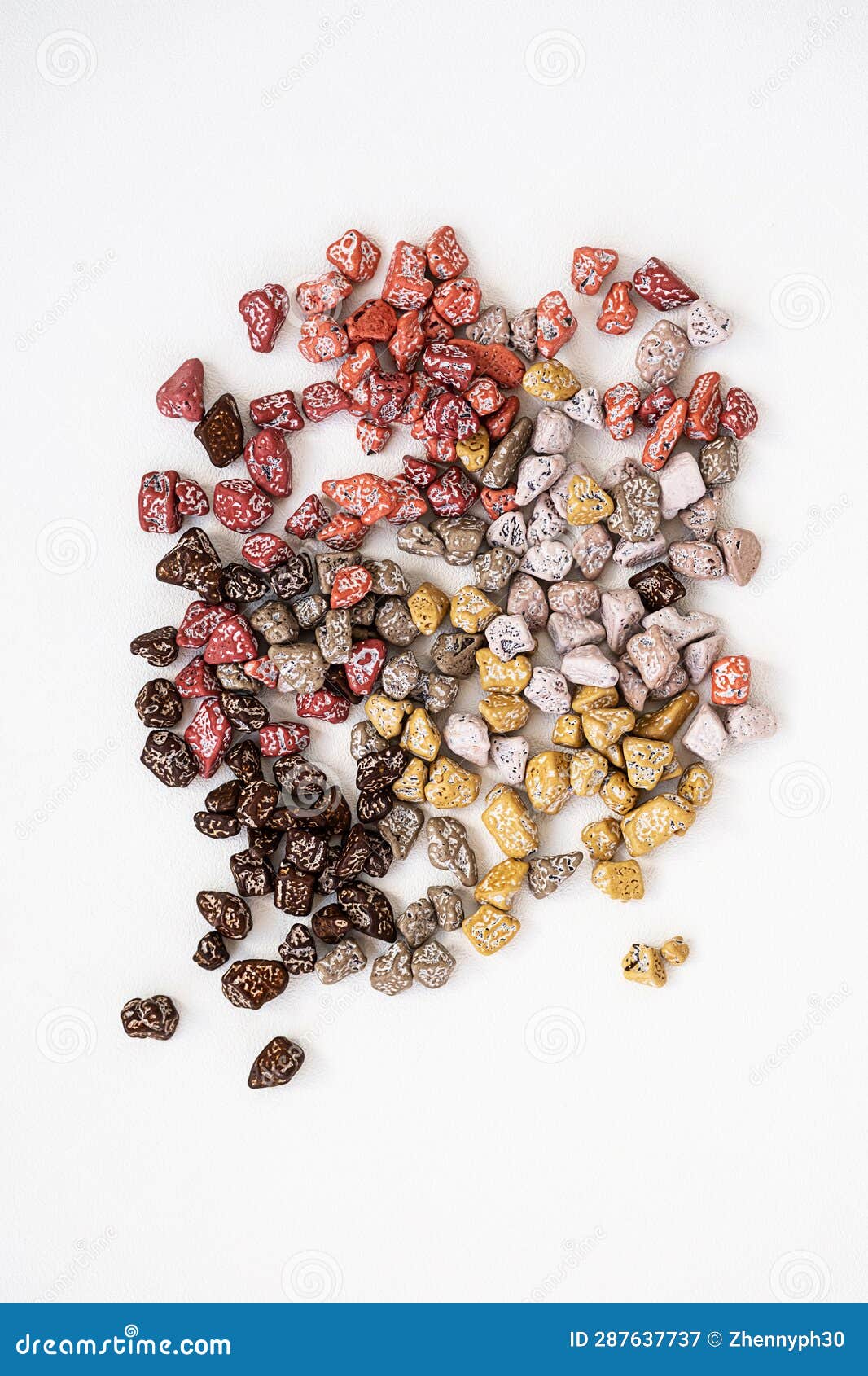 Chocolate Candy Pebbles. Yummy Sweets Collection Stock Image - Image of ...