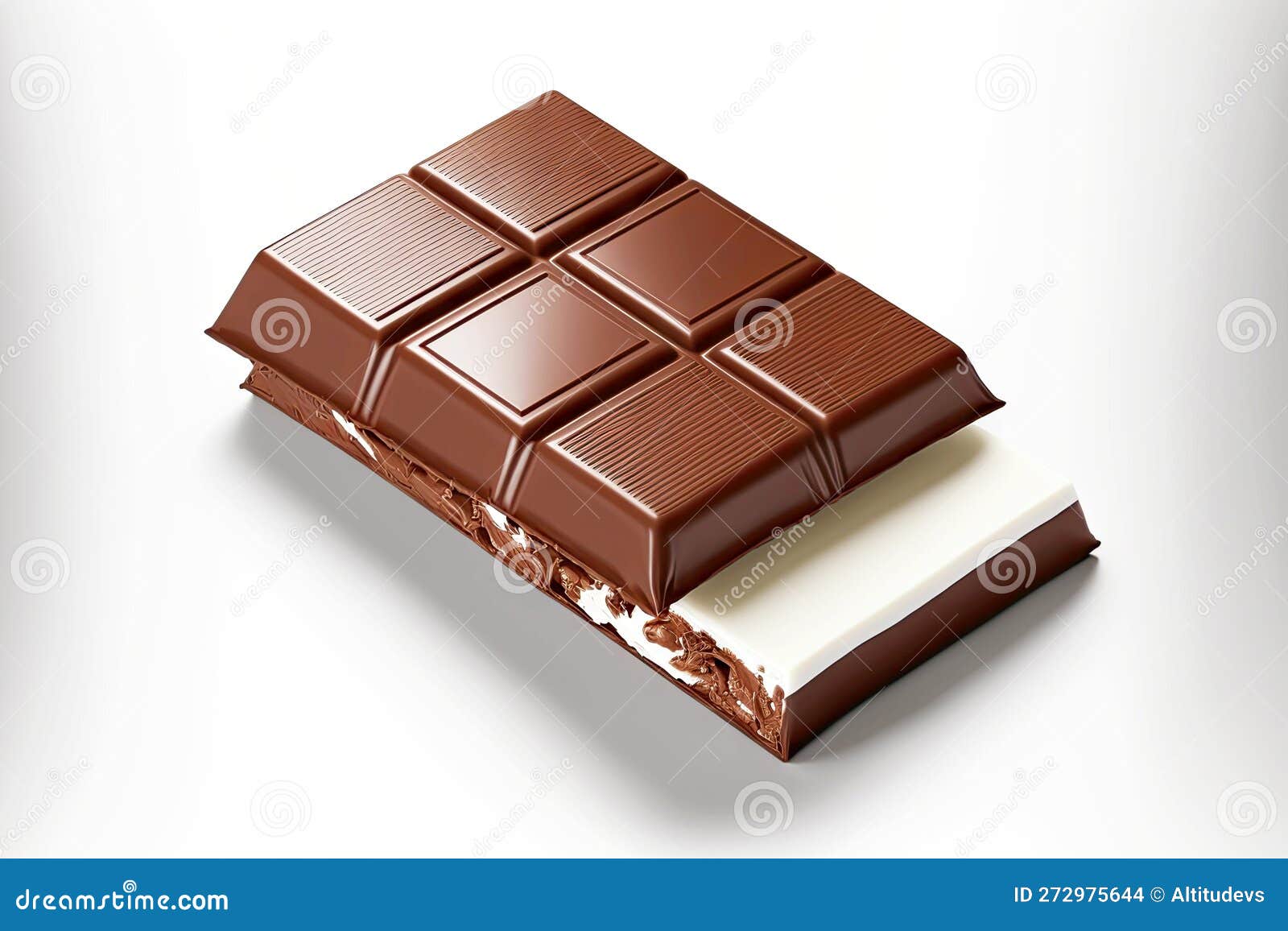 Chocolate candy piece stock illustration. Illustration of food - 272975644