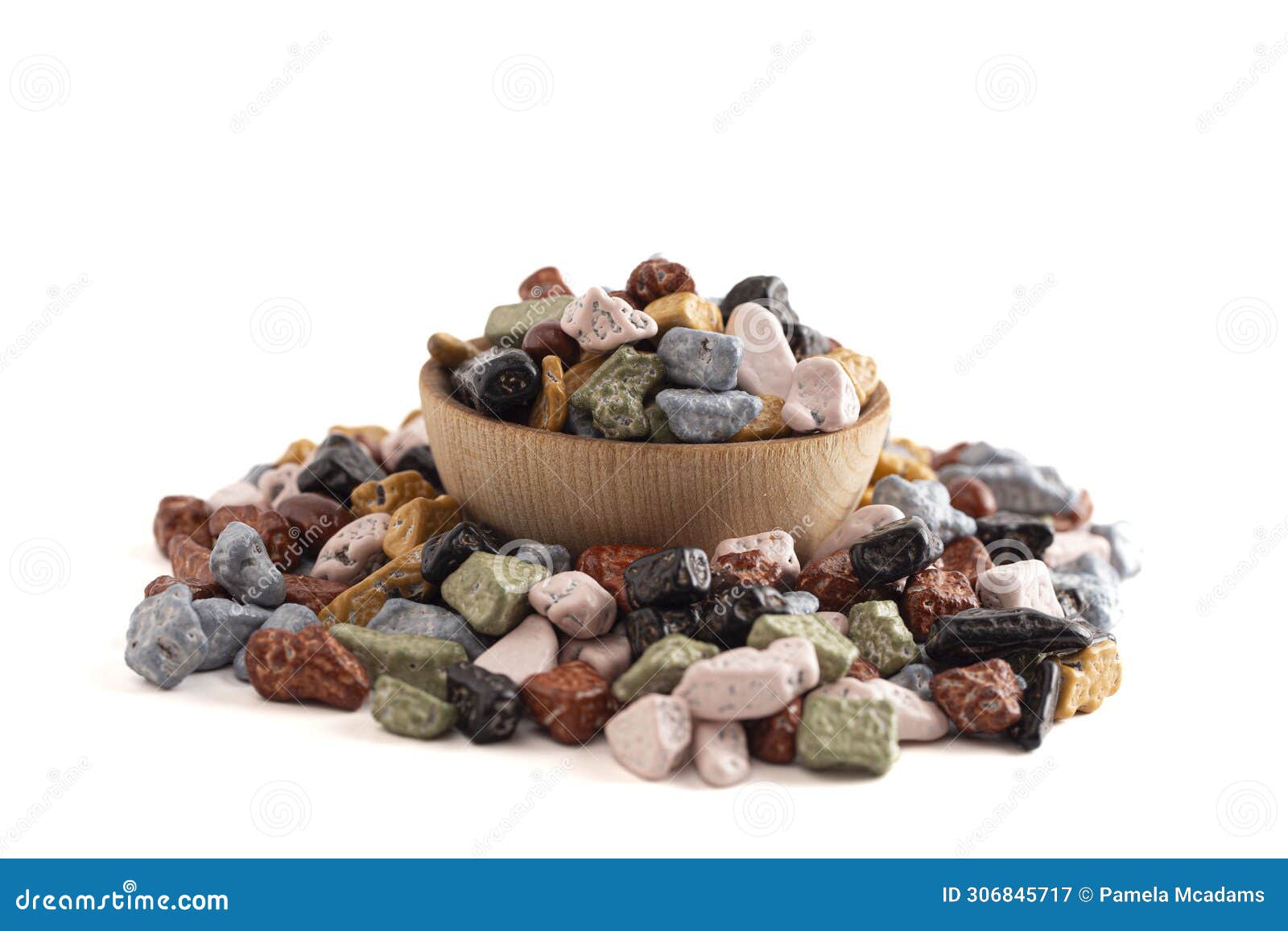 Chocolate Candy Rocks Isolated on a White Background Stock Image ...