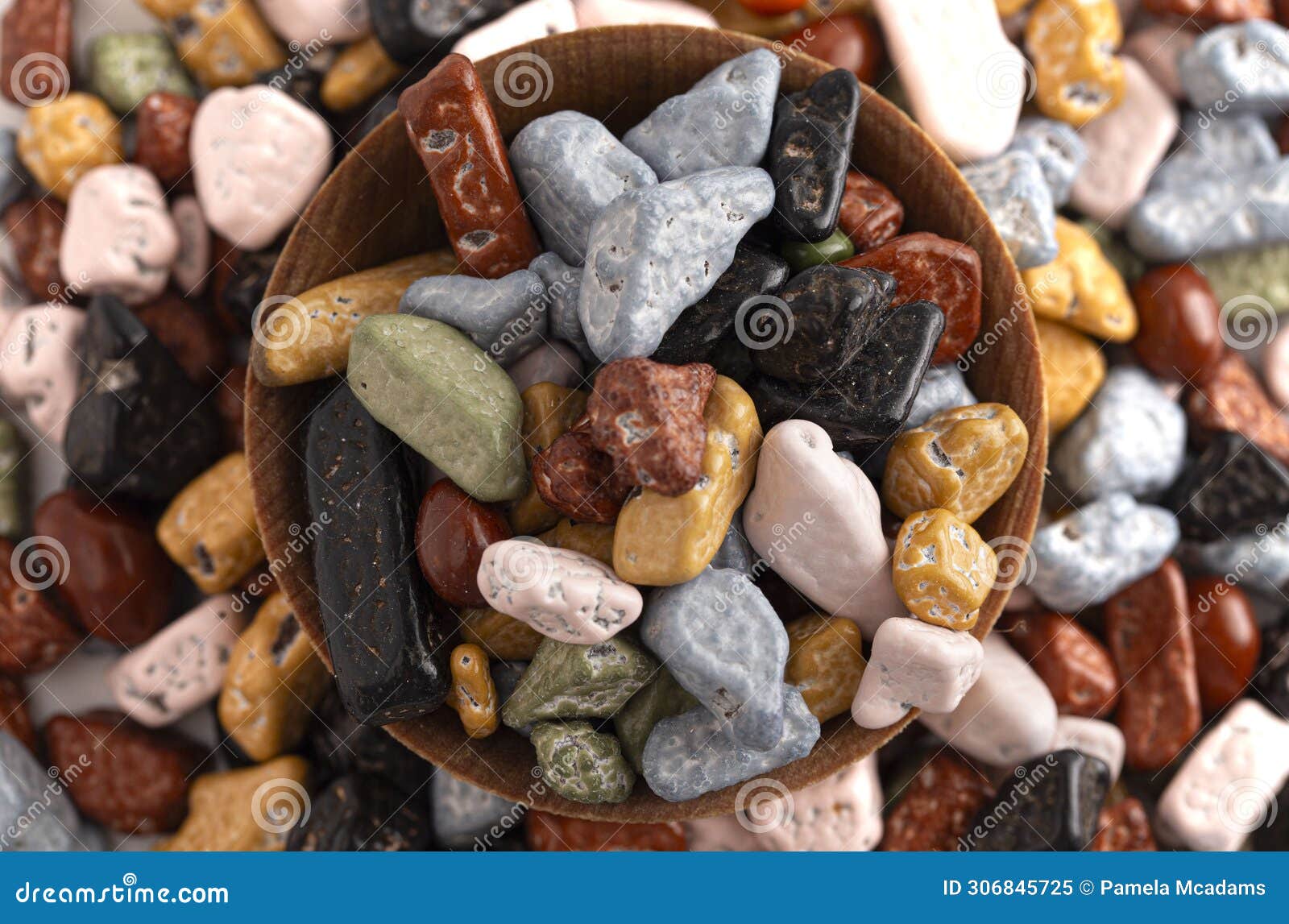 Chocolate Candy Rocks Isolated on a White Background Stock Image ...