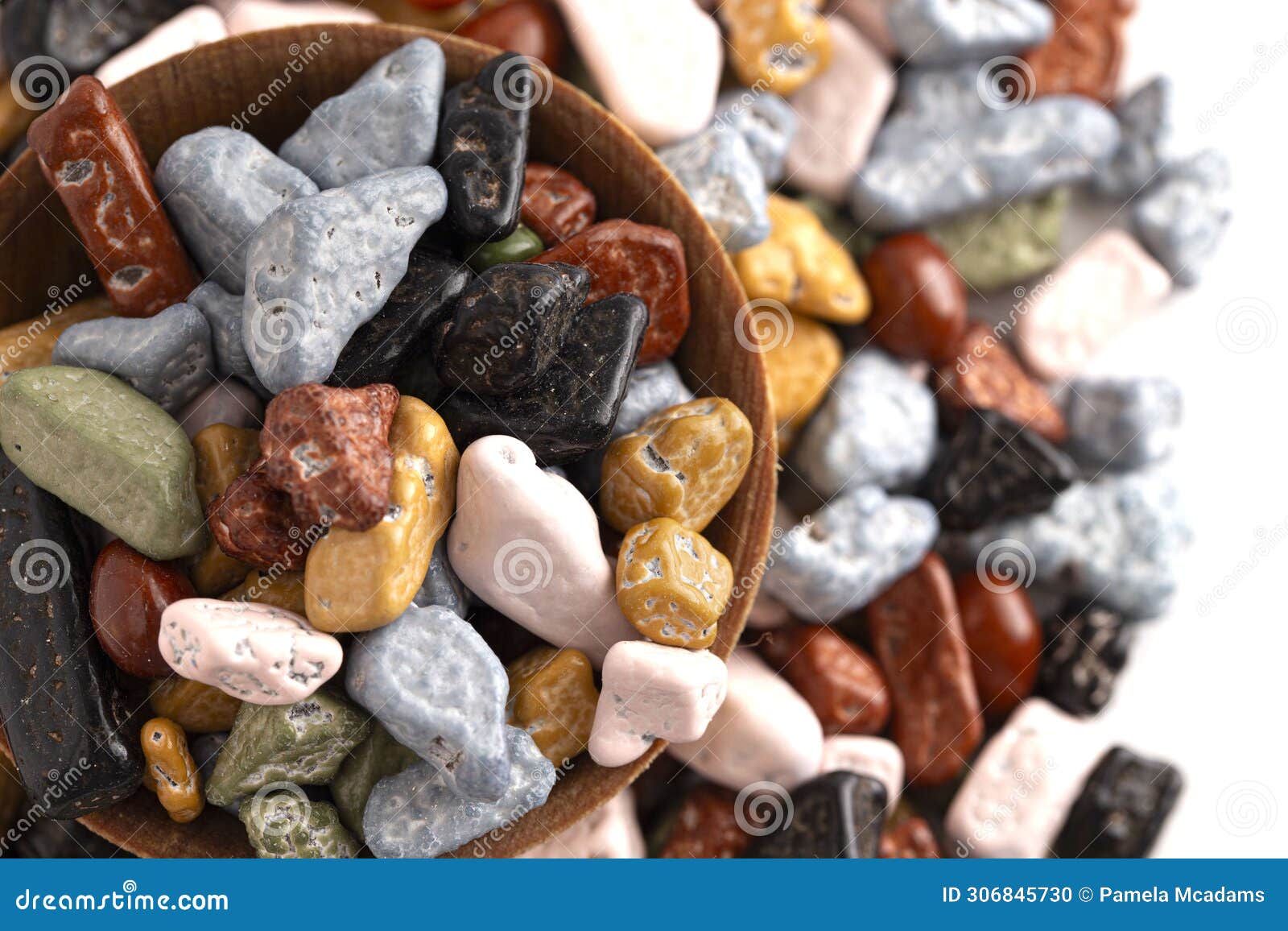 Chocolate Candy Rocks Isolated on a White Background Stock Photo ...