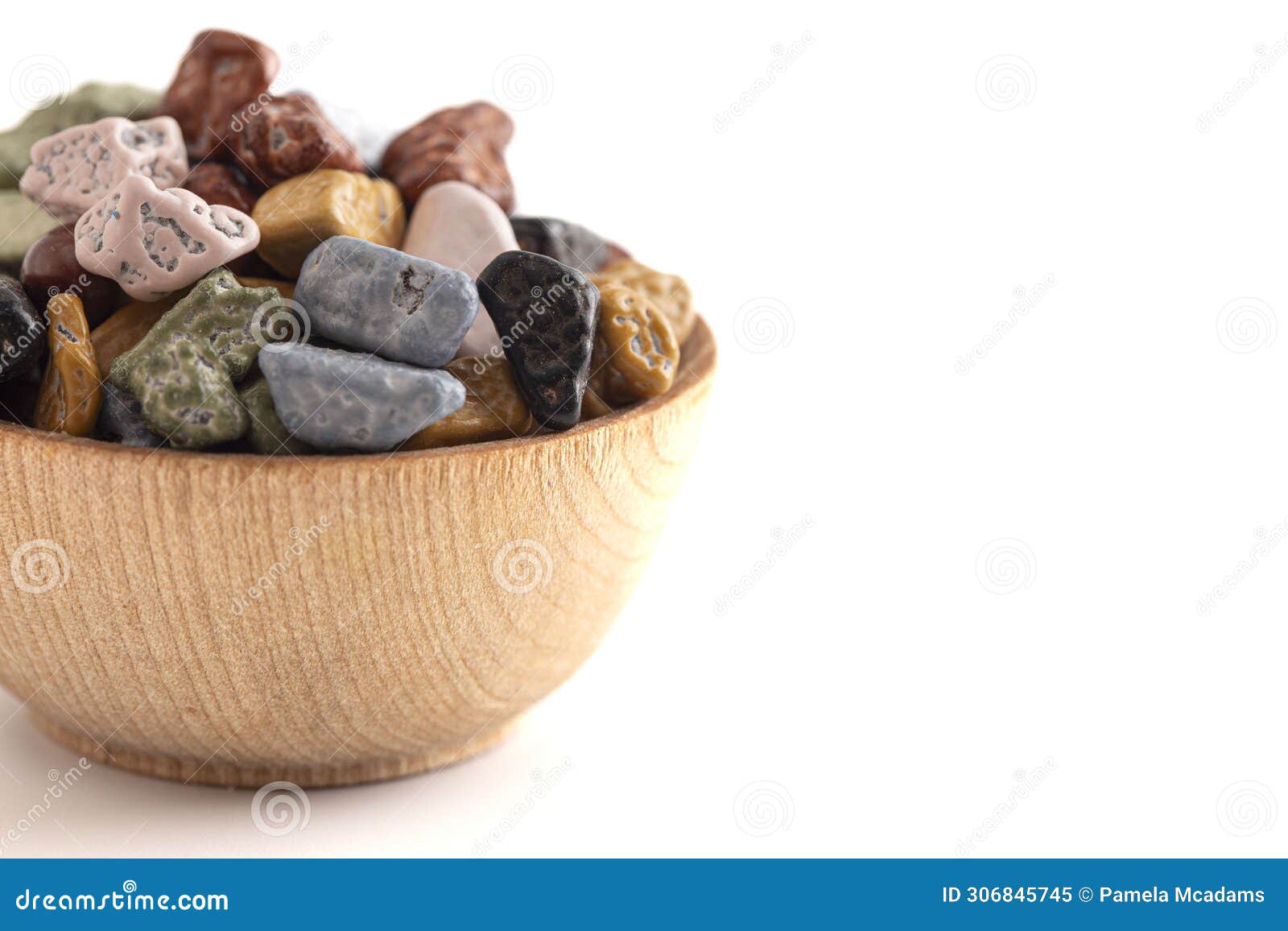 Chocolate Candy Rocks Isolated on a White Background Stock Image ...