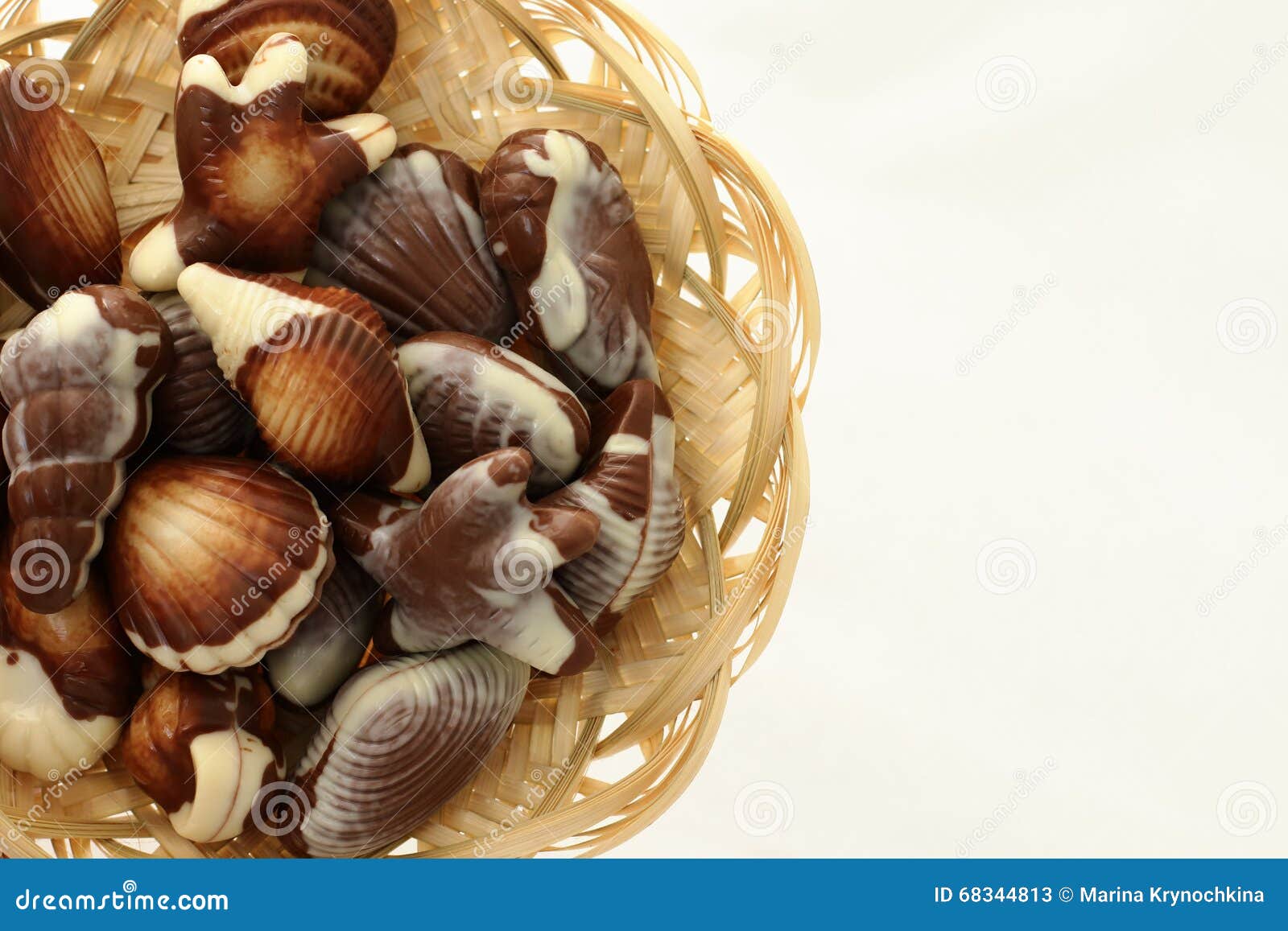 Chocolate Candy Shaped Sea Shells Stock Image - Image of food, choice ...