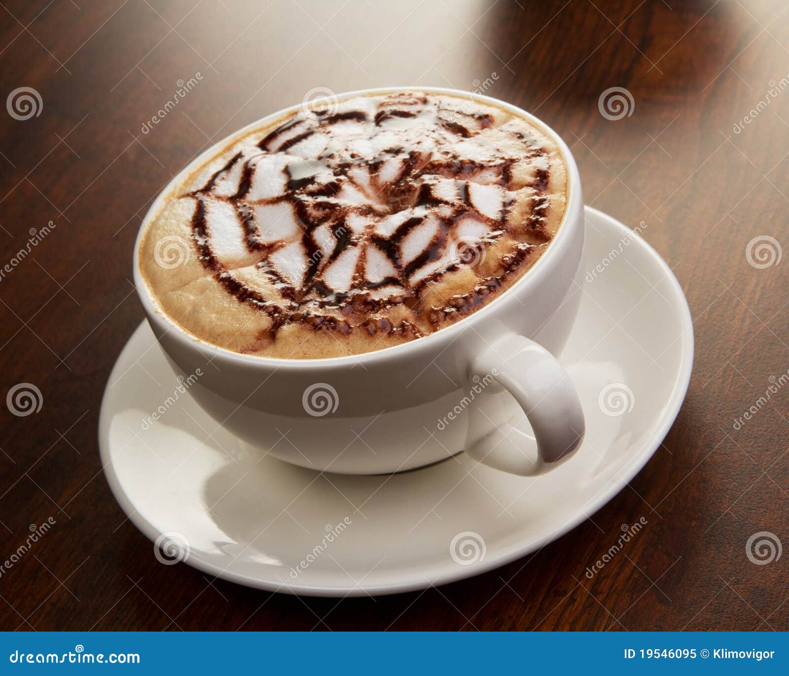 Chocolate Cappuccino Time.Cup of Coffee Stock Image - Image of food ...