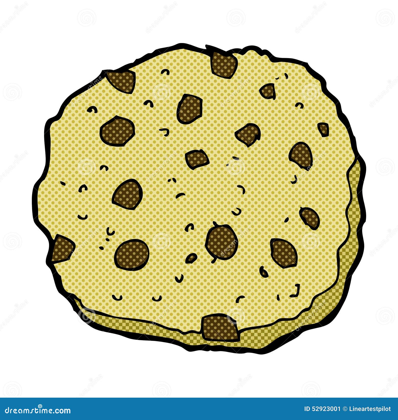 Chocolate Chip Cookie Comic Cartoon Stock Illustration - Illustration ...