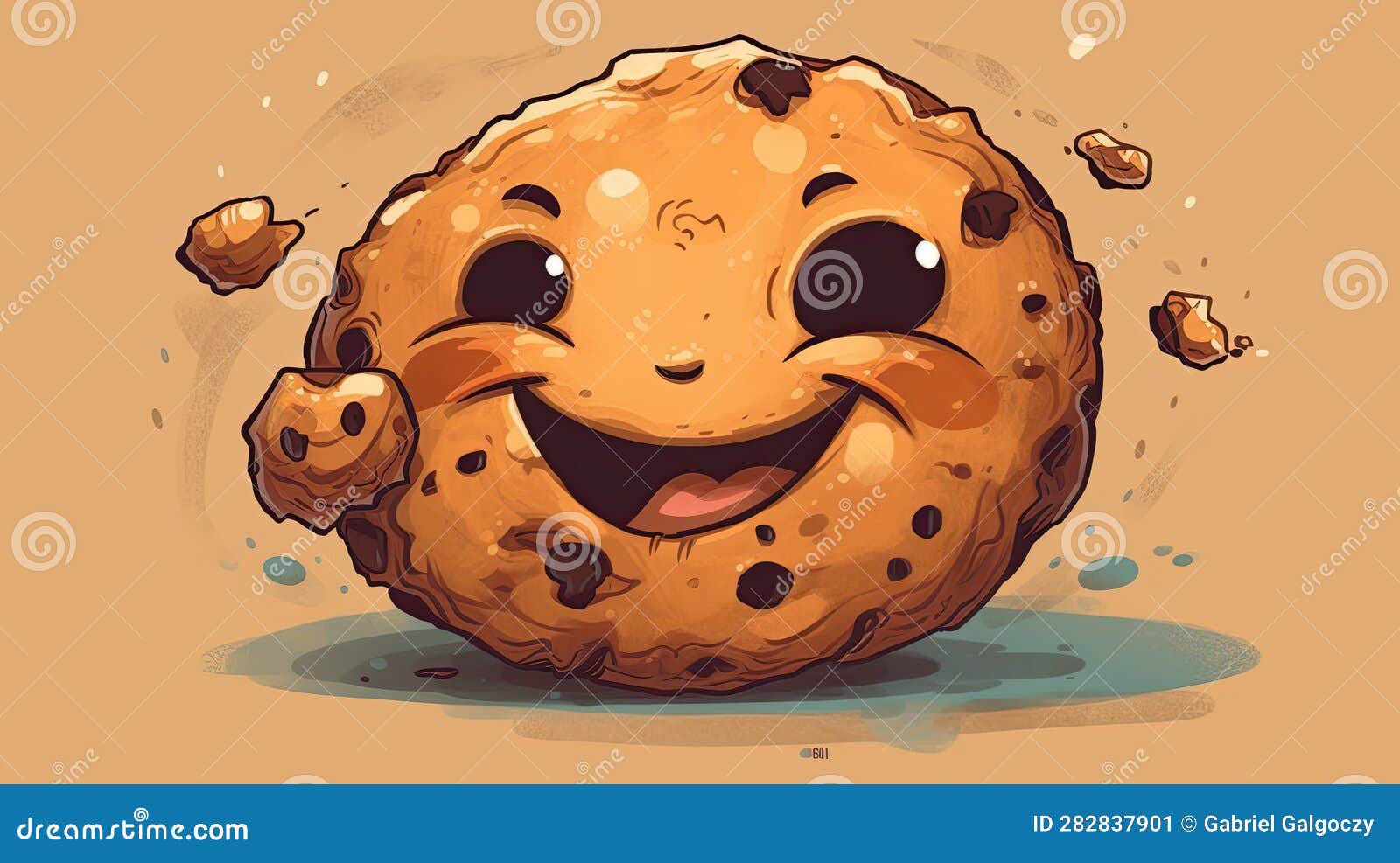 Smiley Brown Hoppang With Whiteboard Cartoon Character Design Vector ...