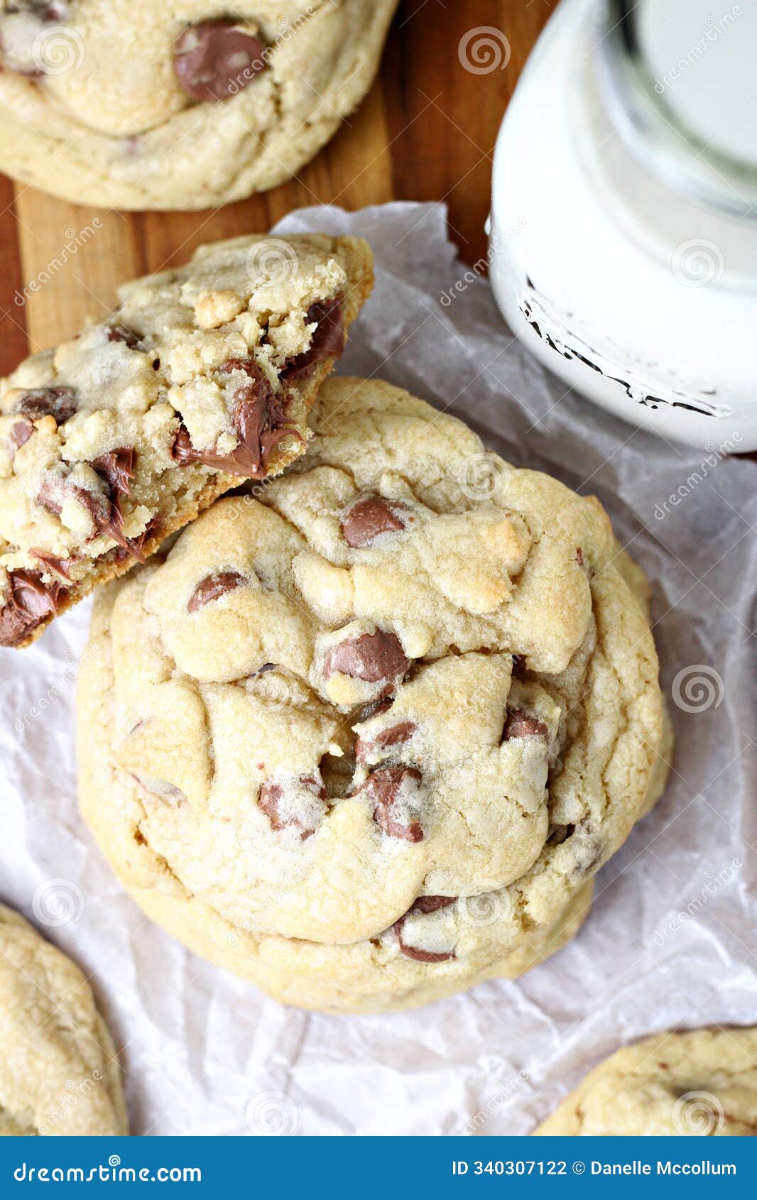 Chocolate chip cookies stock photo. Image of chocolate - 340307122