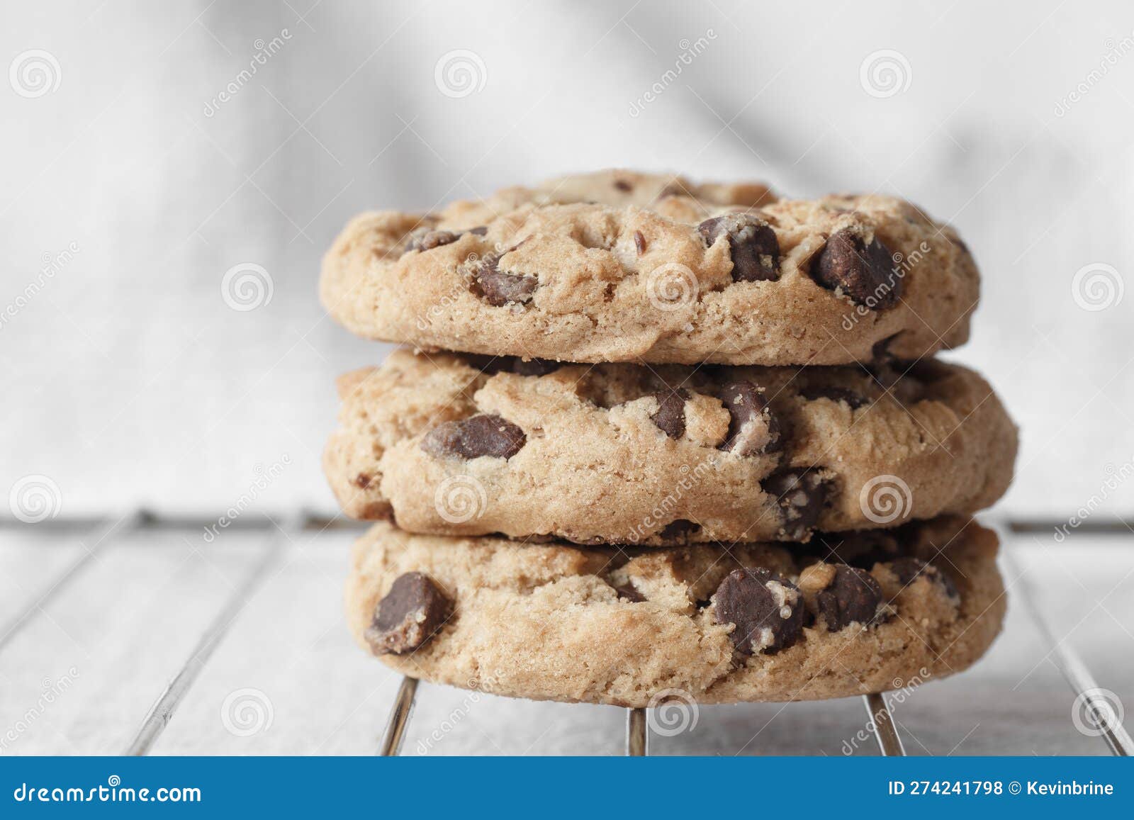 Chocolate Chip Cookies stock photo. Image of food, snack - 274241798