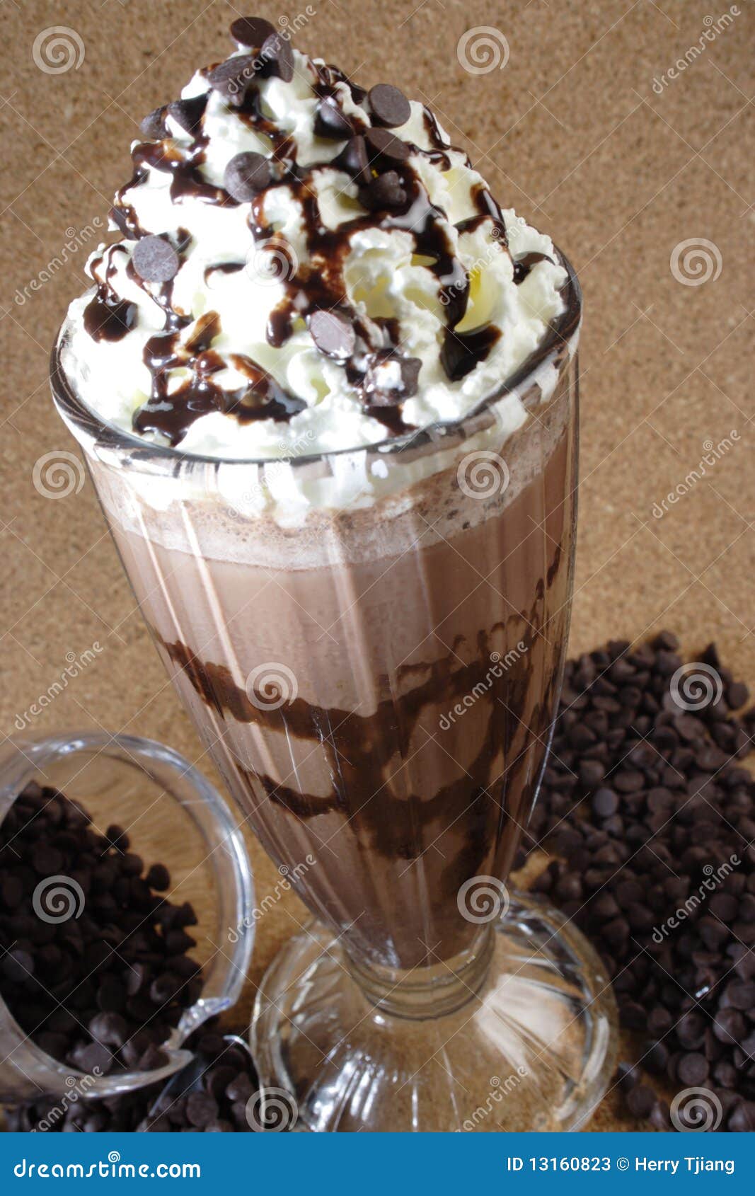 Chocolate chips stock image. Image of coffee, chips, latte - 13160823