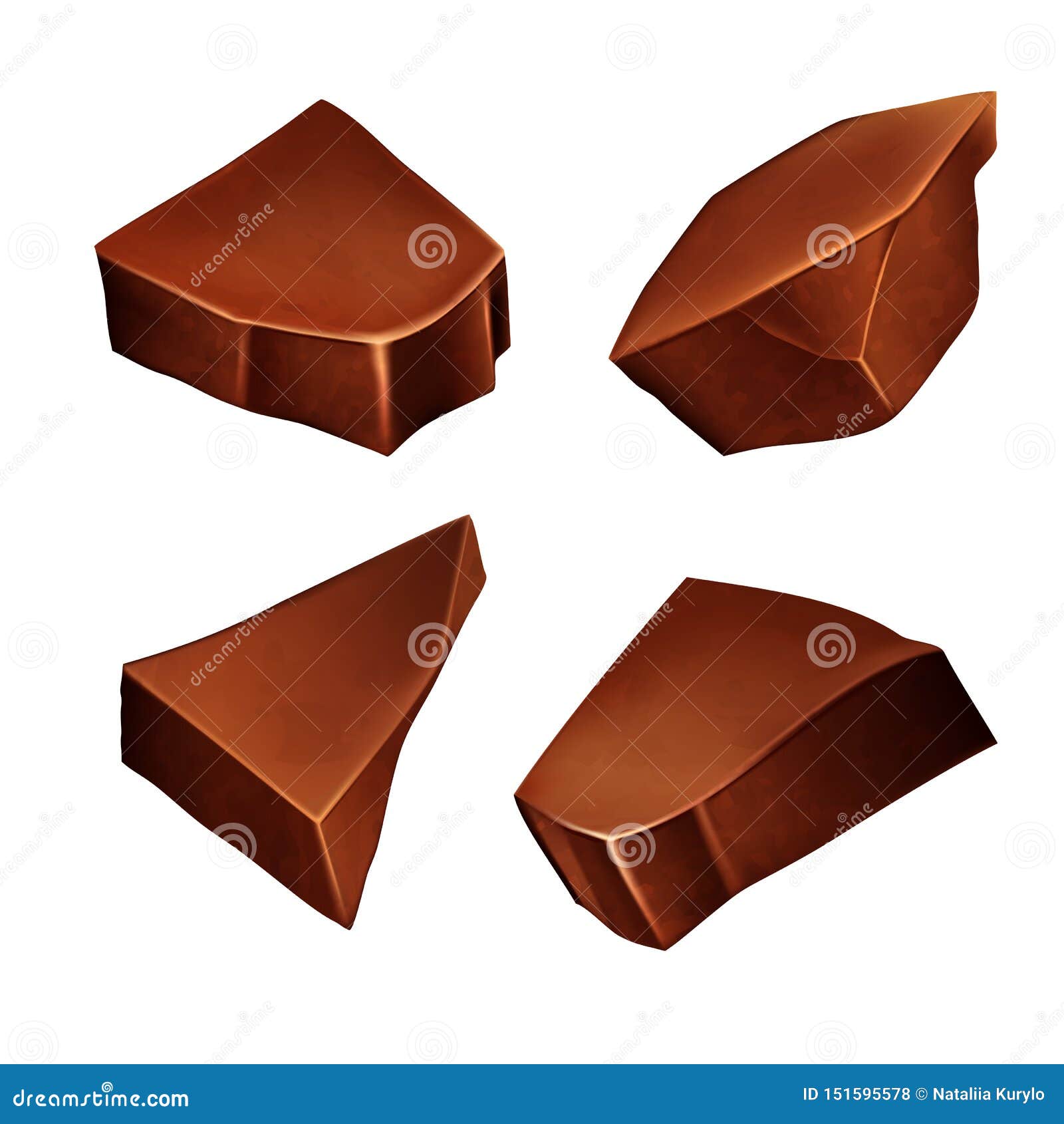 Chocolate Chips for Decorating Desserts. Vector Stock Vector ...