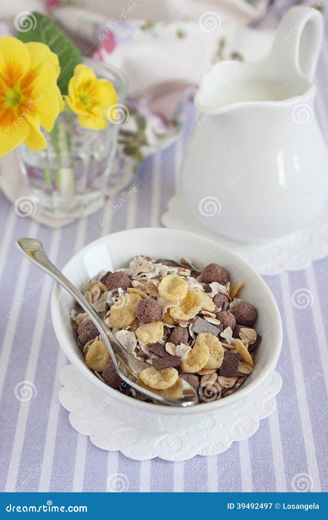 Chocolate chips granola stock image. Image of gourmet - 39492497