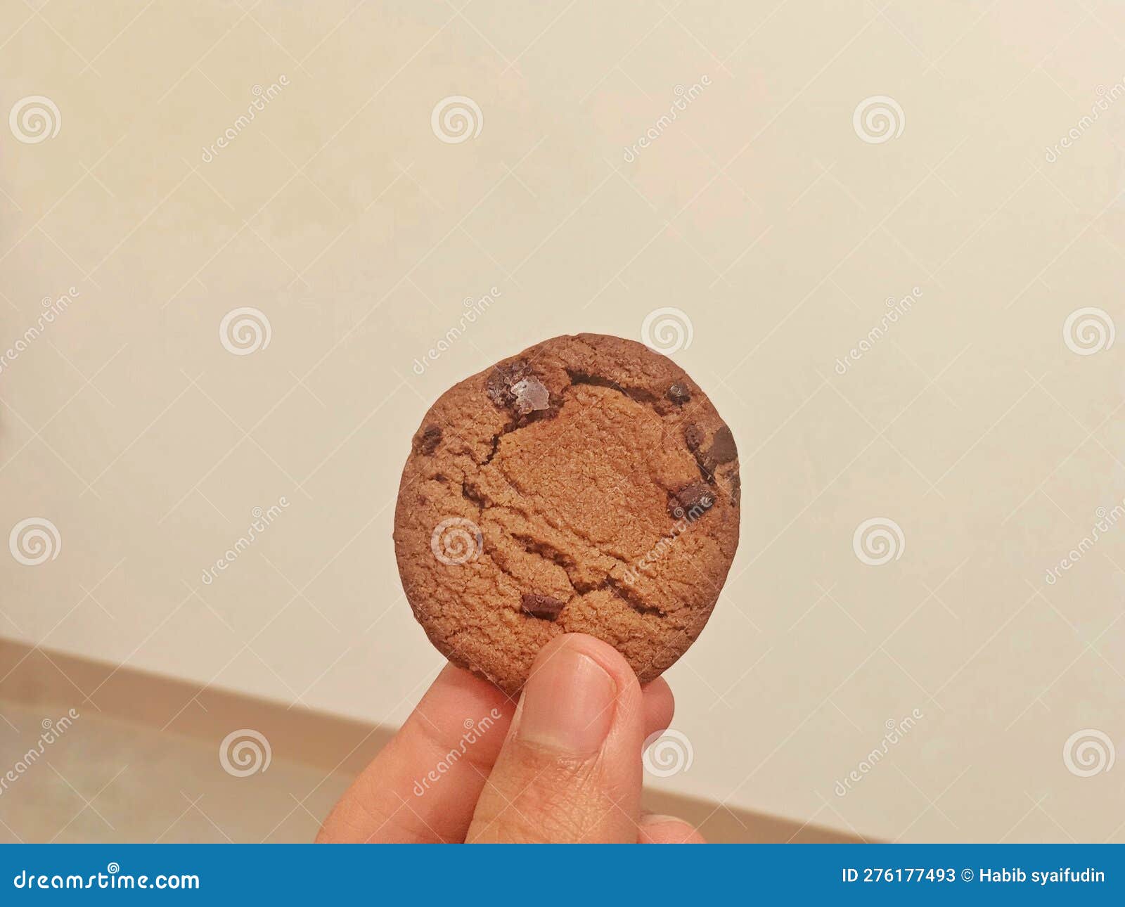 Chocolate Choco Chips Sprinkled with Chocolate Stock Image - Image of ...