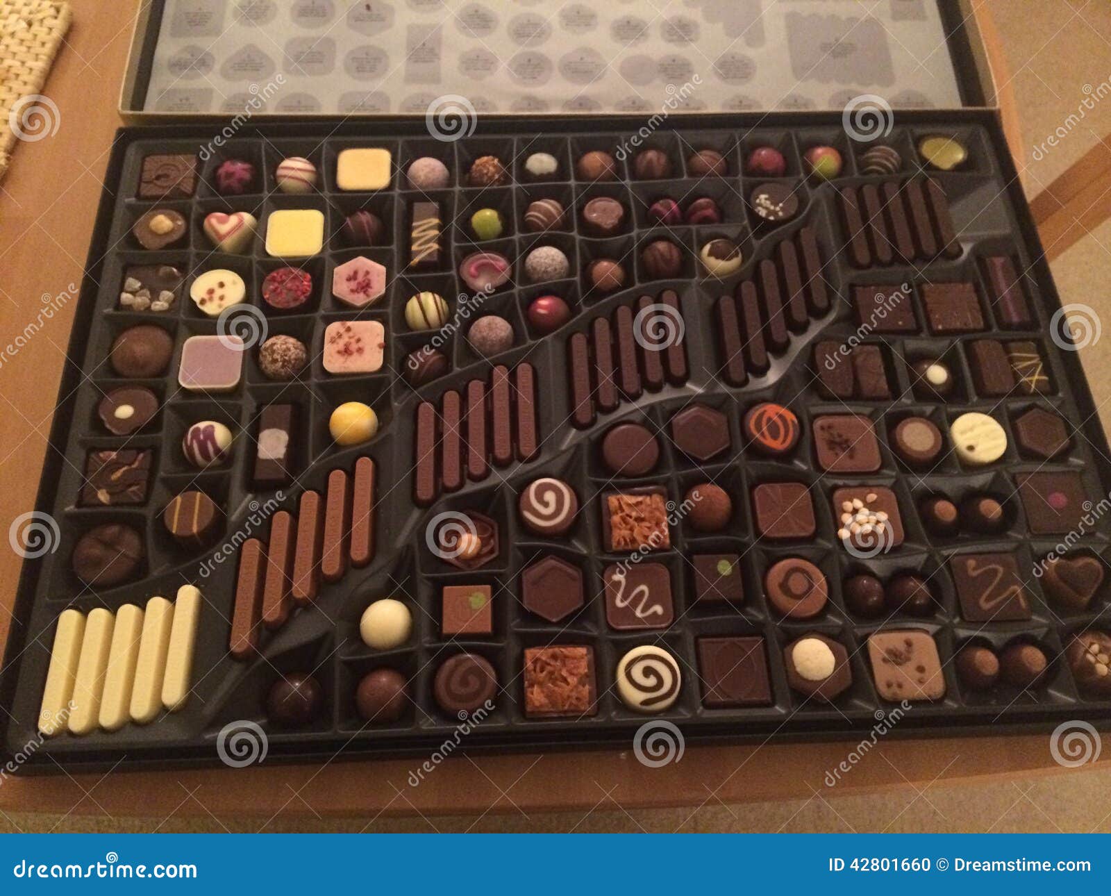 Chocolate Chocoholic Sweet Box Editorial Image - Image of chocolates ...