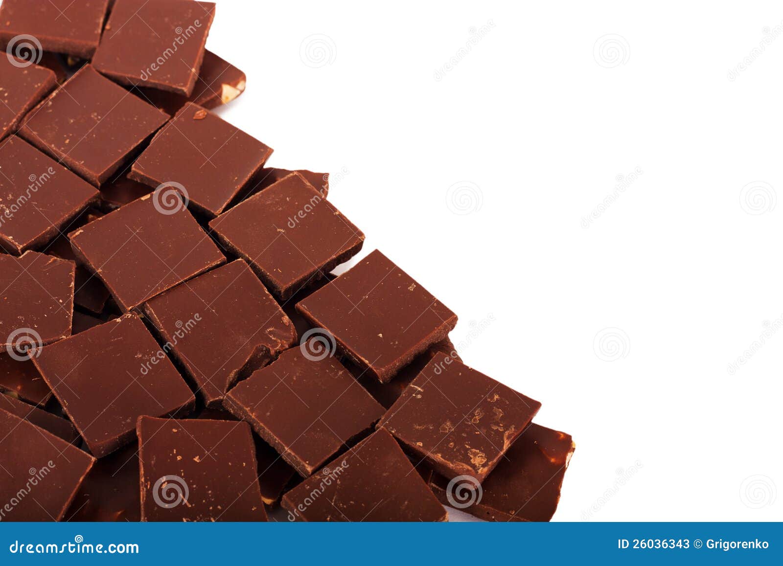 Chocolate chunks stock image. Image of food, snack, indulgence - 26036343