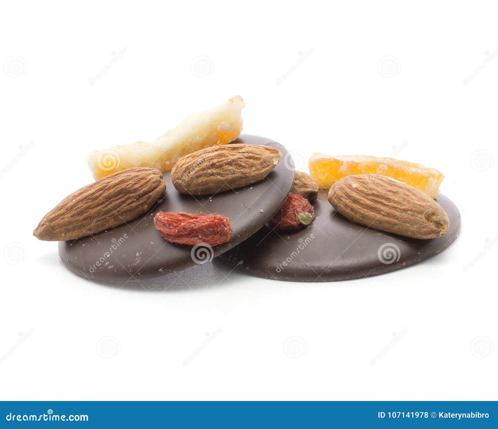 Chocolate circle isolated stock photo. Image of form - 107141978