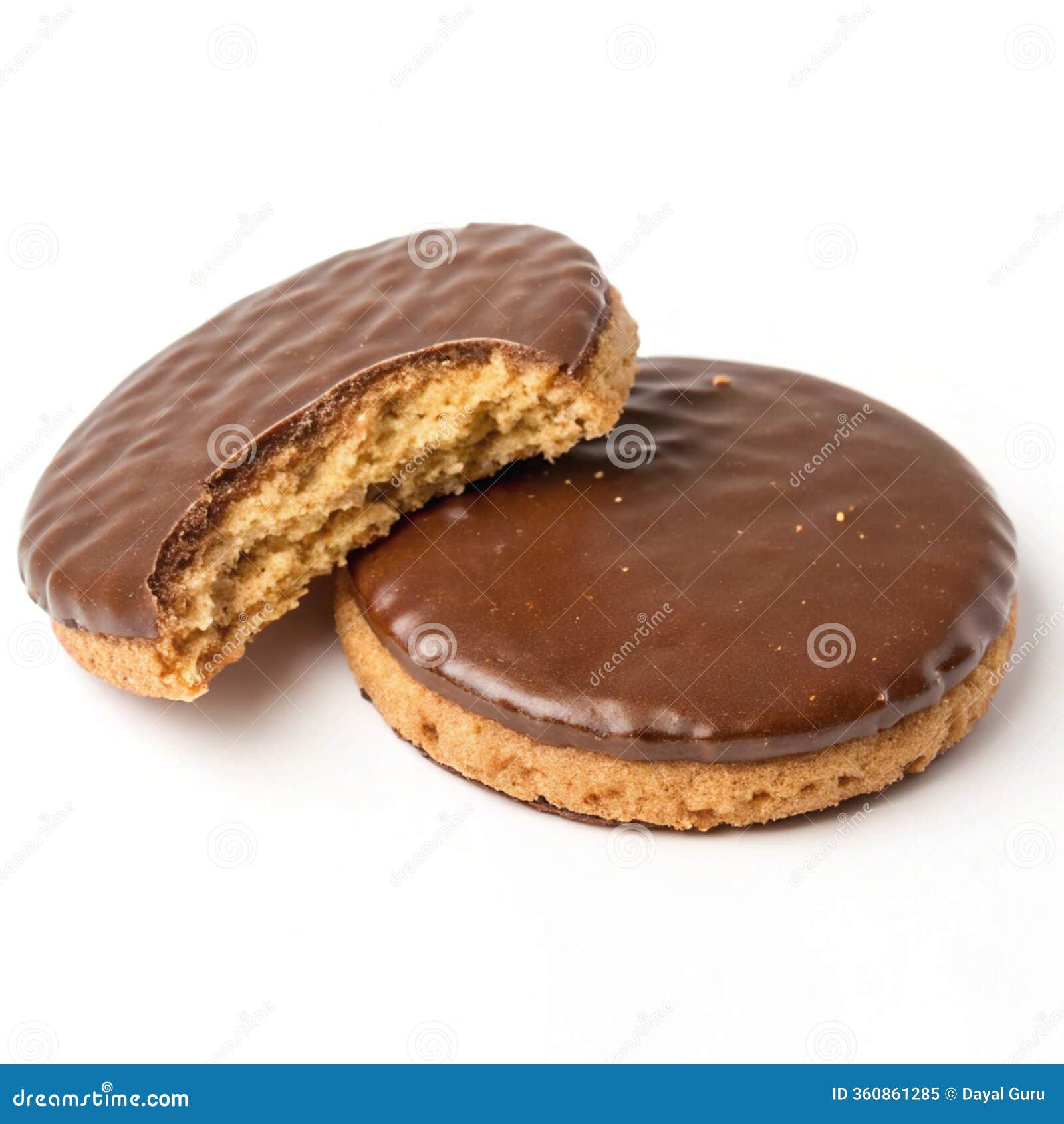 Chocolate-coated Biscuit Isolated on Transparent Background Stock ...