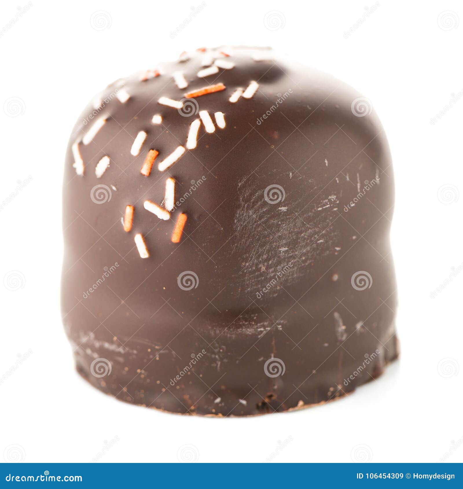 Chocolate Coated Marshmallow Stock Image - Image of brown, marshmallow ...