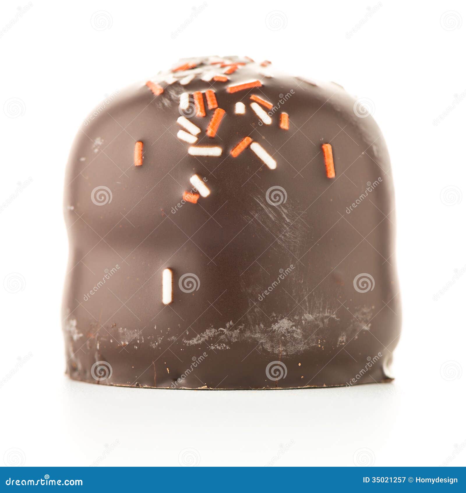 Chocolate Coated Marshmallow Stock Image - Image of candy, fragility ...