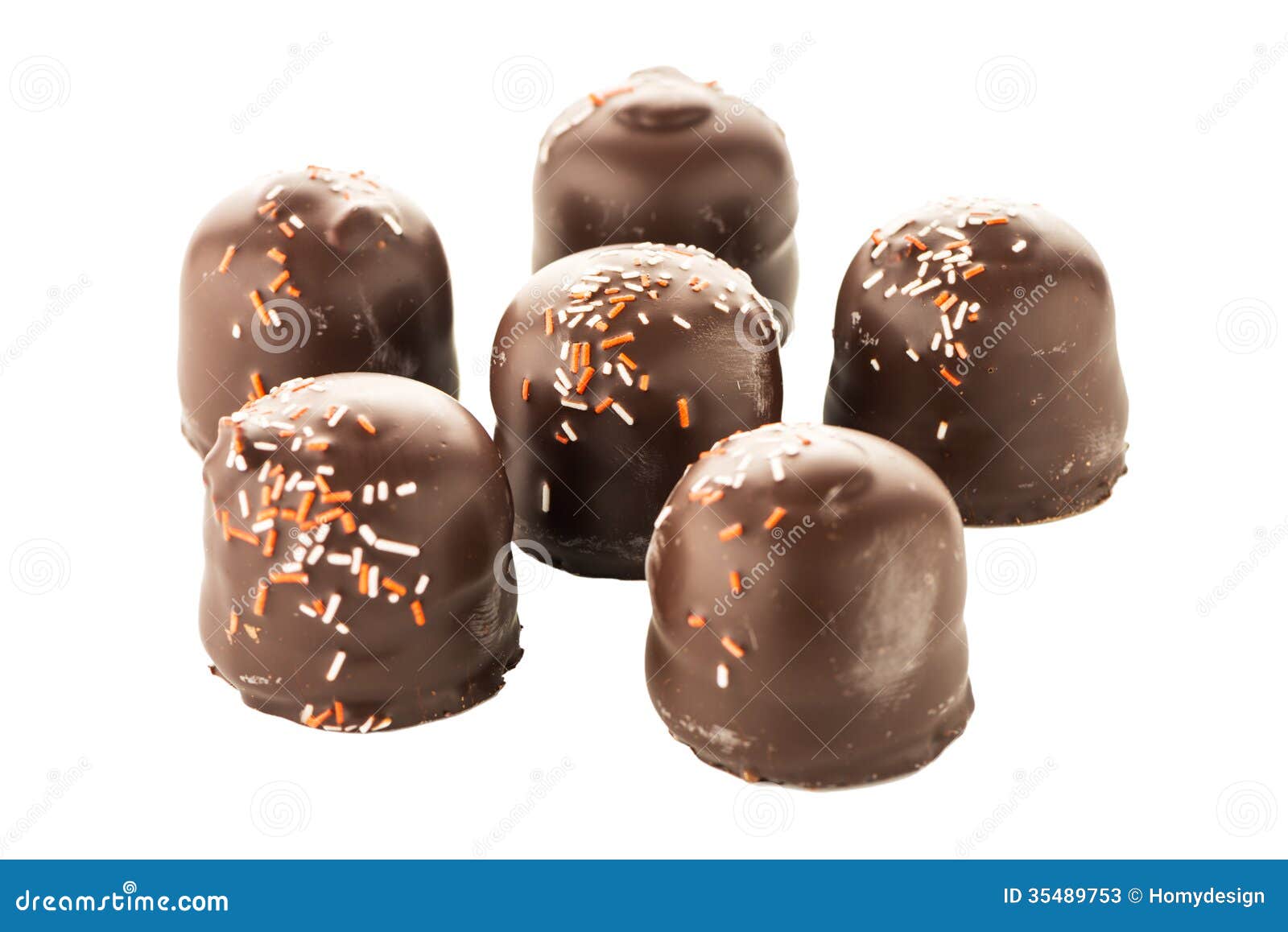 Chocolate Coated Marshmallows Stock Image - Image of optimum, brown ...