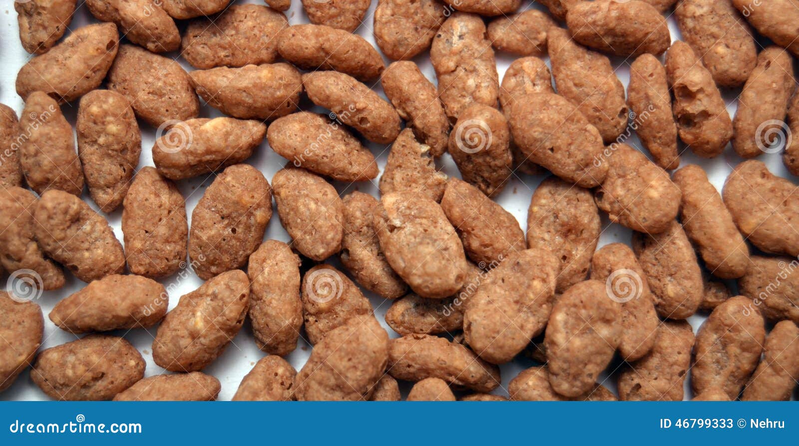 Chocolate Coated Puffed Rice Cereal Stock Image - Image of coated ...