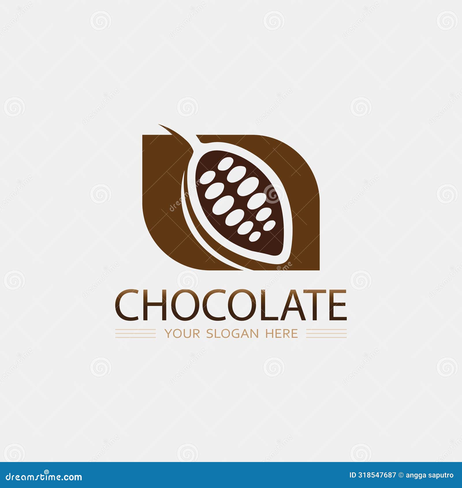 Chocolate and Cocoa Logo Icon Vector Design Illustration Stock ...