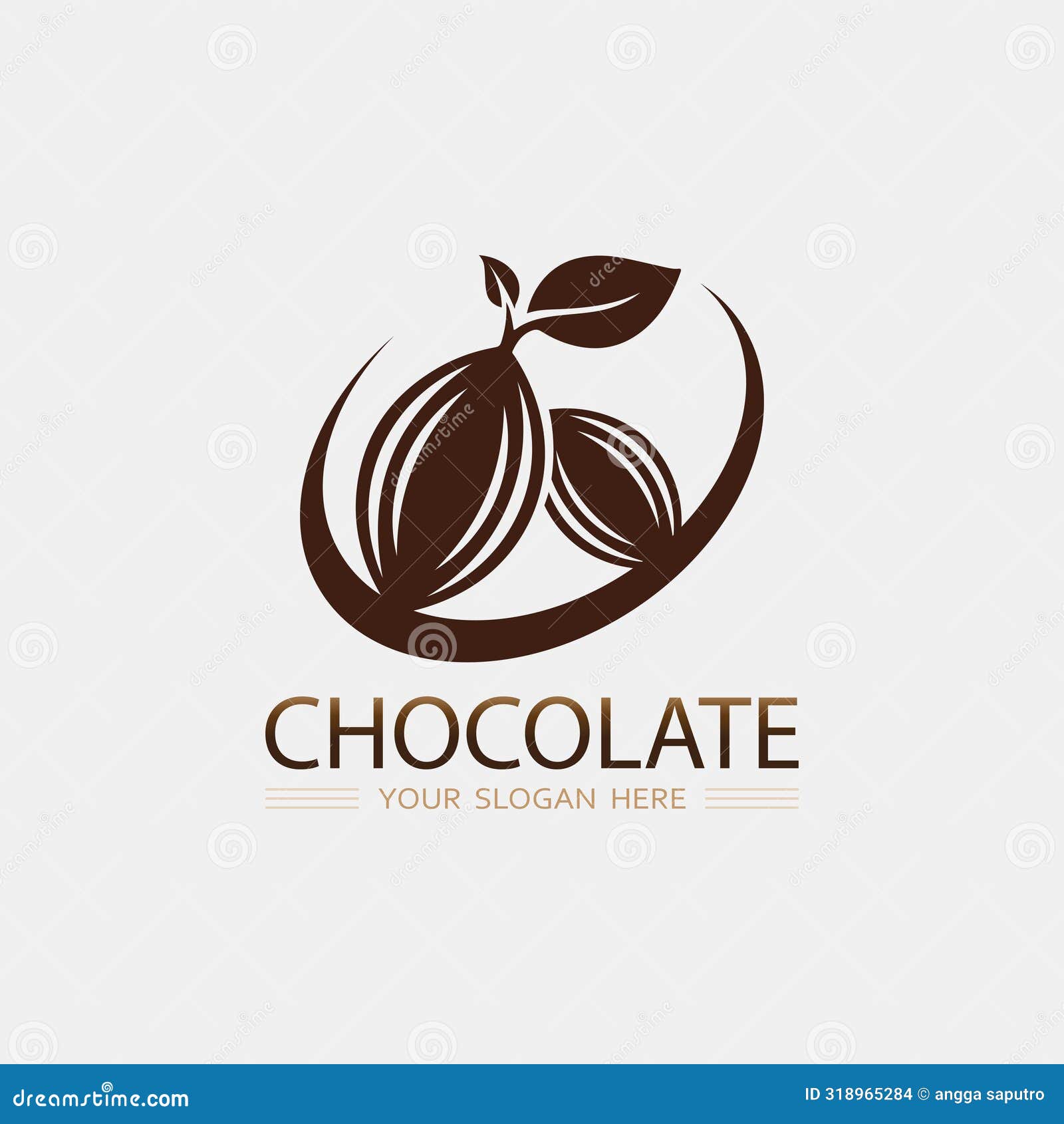 Chocolate and Cocoa Logo Icon Vector Design Illustration Stock ...