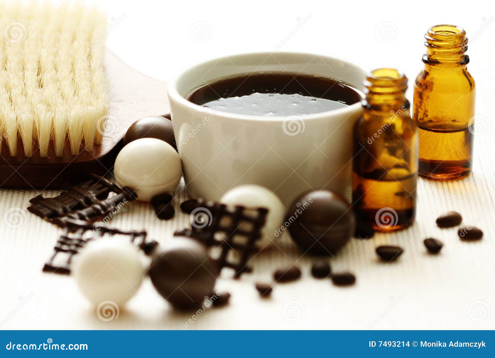 Chocolate and coffee bath stock photo. Image of health - 7493214