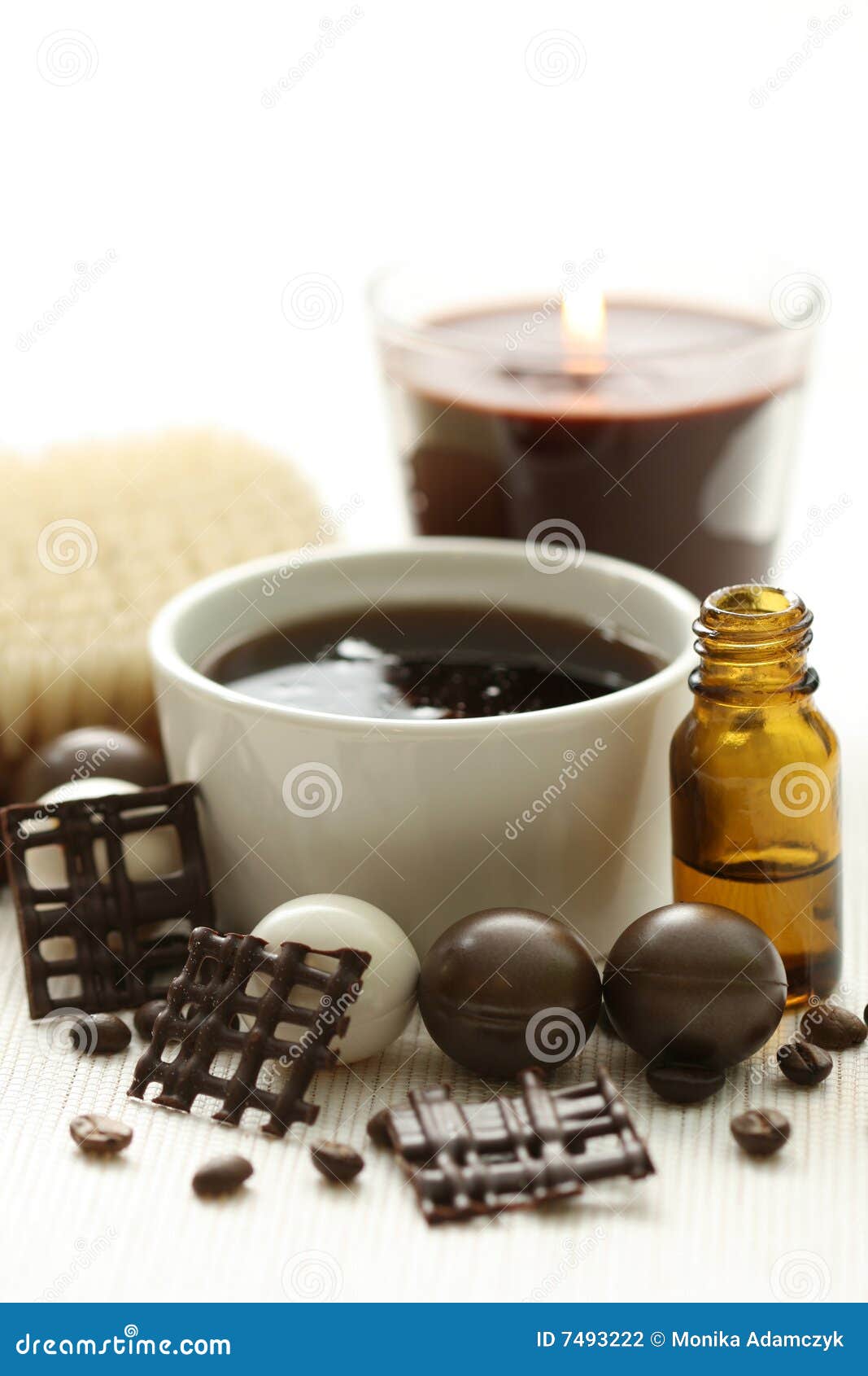 Chocolate and coffee bath stock photo. Image of relaxation - 7493222