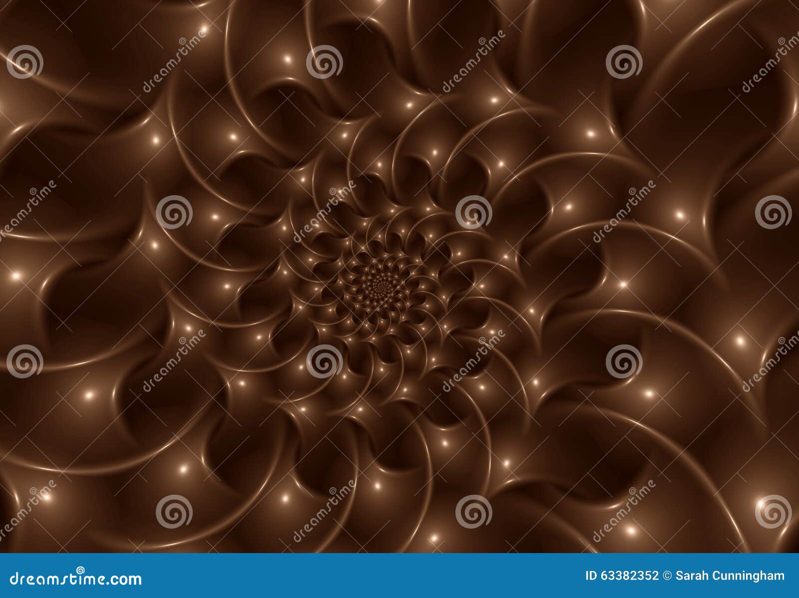 Chocolate Coffee Spiral Background Texture Stock Illustration ...