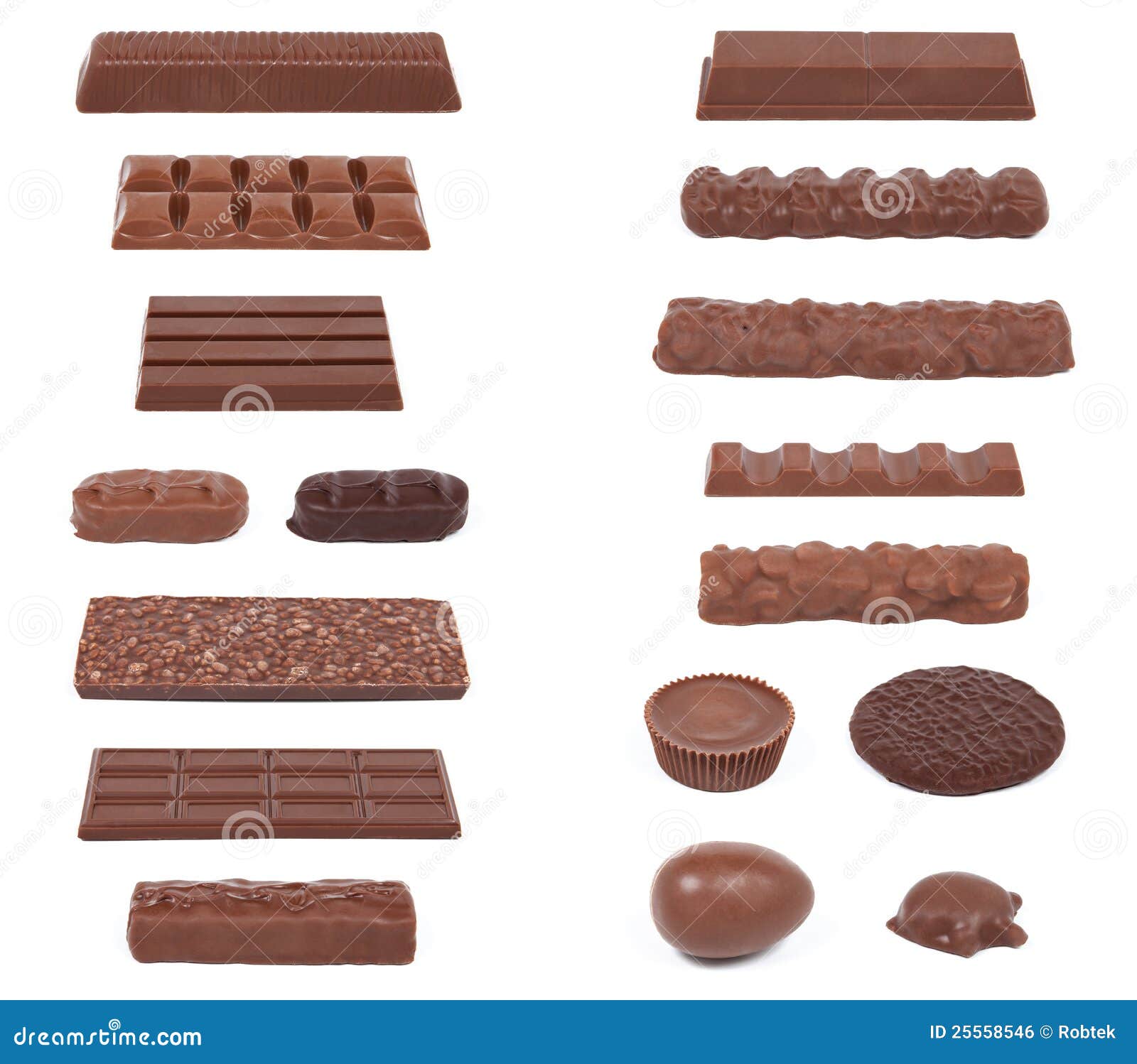 Chocolate Collection II stock photo. Image of brown, white - 25558546