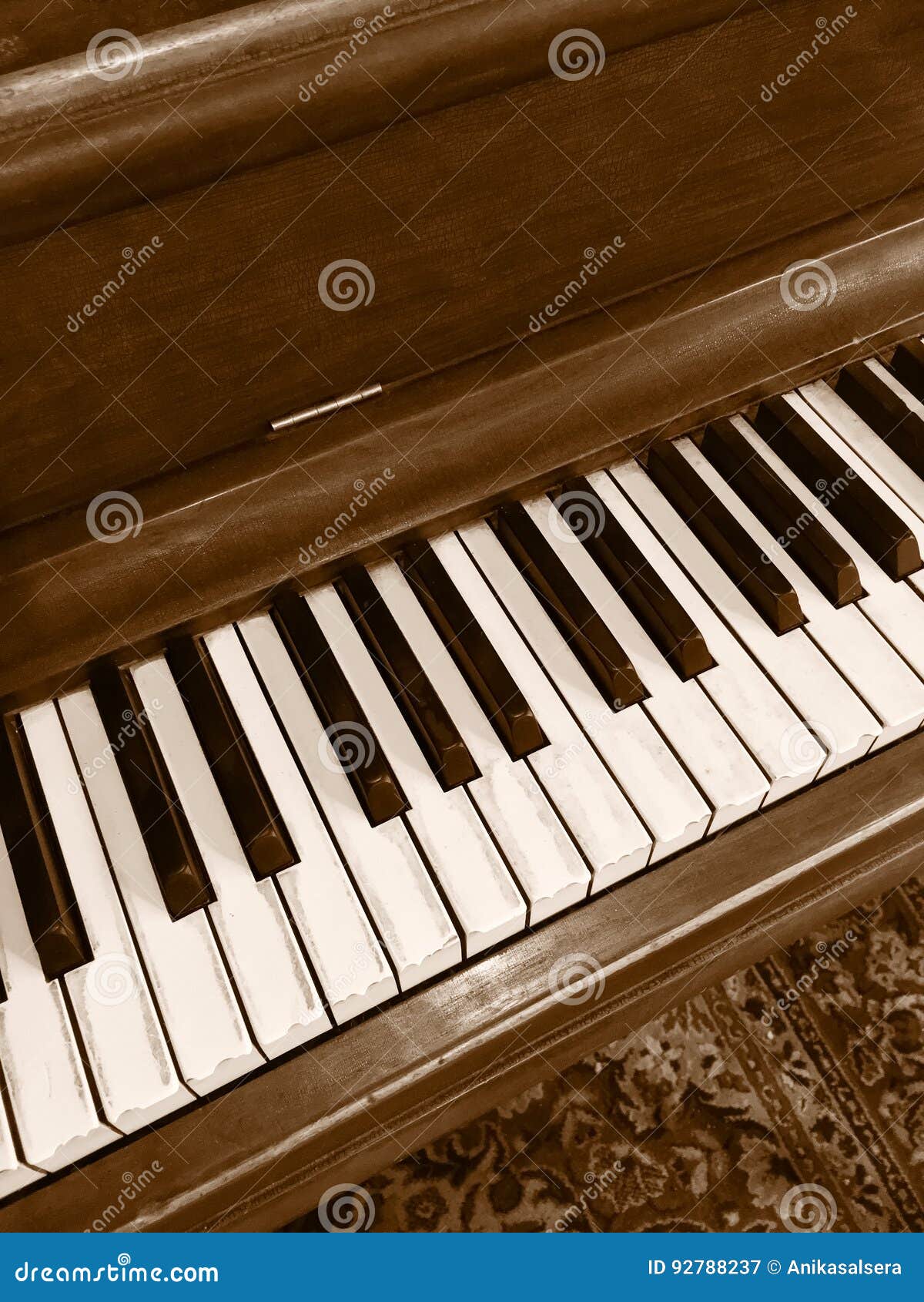 Chocolate Color Classical Piano Stock Image - Image of entertainment ...