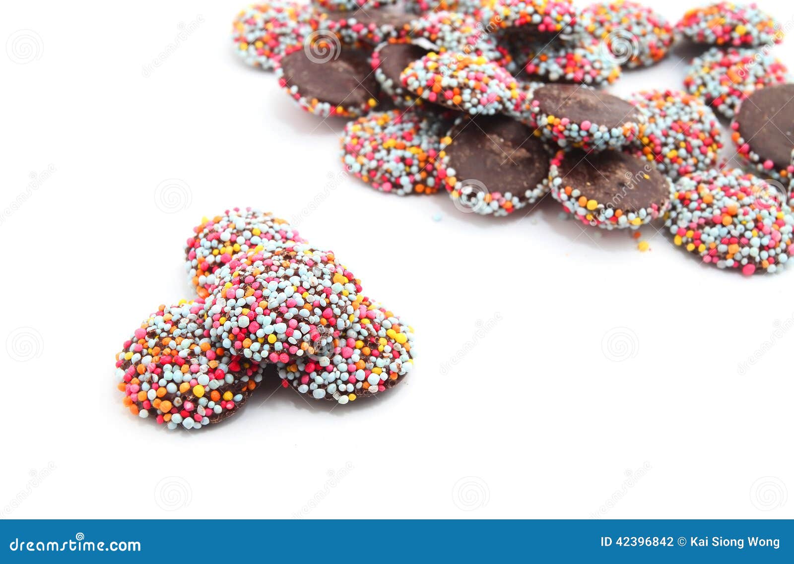 Chocolate with Colorful Sprinkles Stock Photo - Image of delicious ...