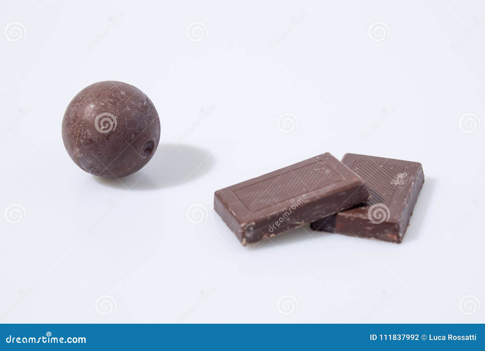 Chocolate Composition in a White Background Stock Photo - Image of ...