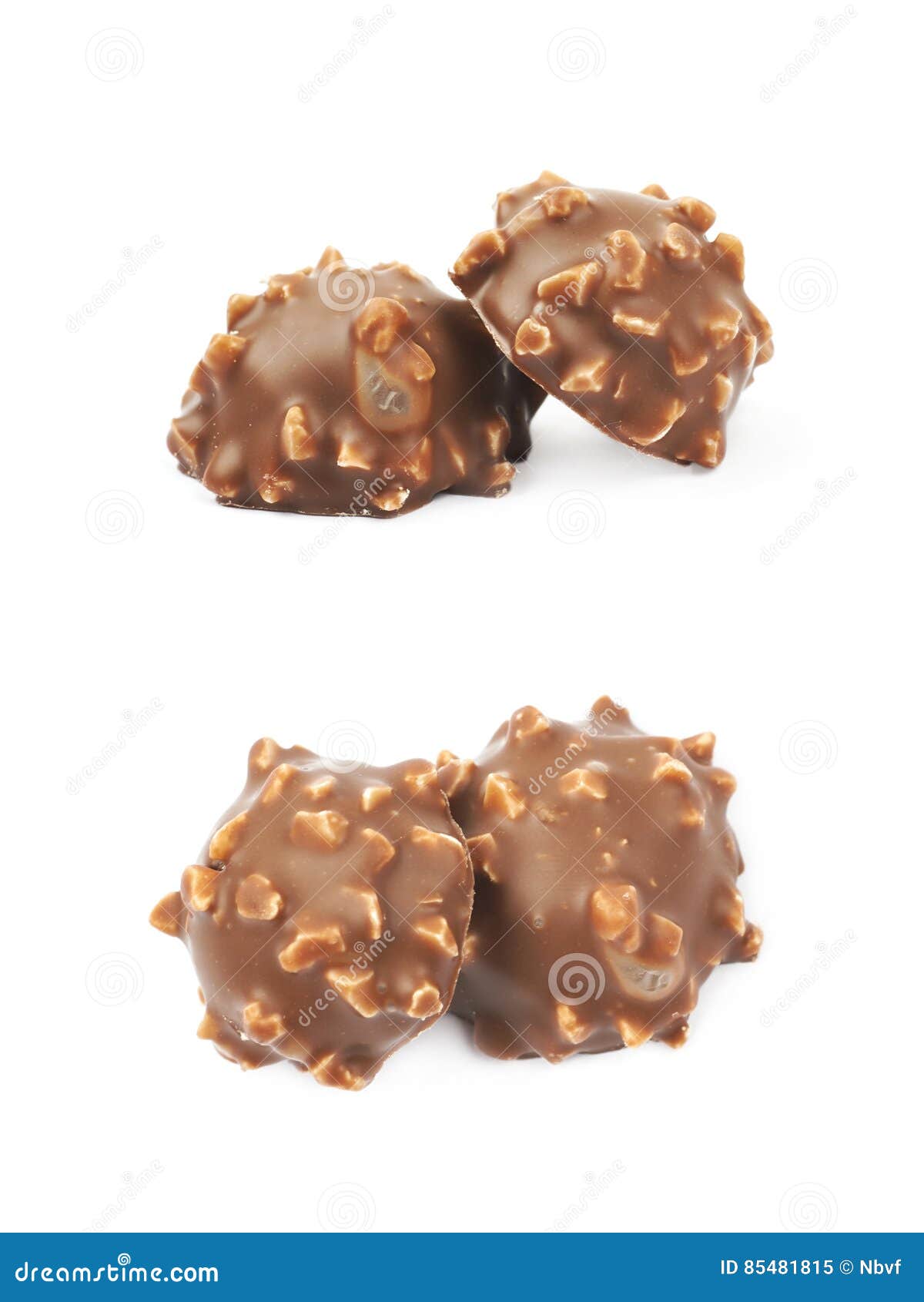 Chocolate Confection Candy Isolated Stock Image - Image of nutty, milk ...