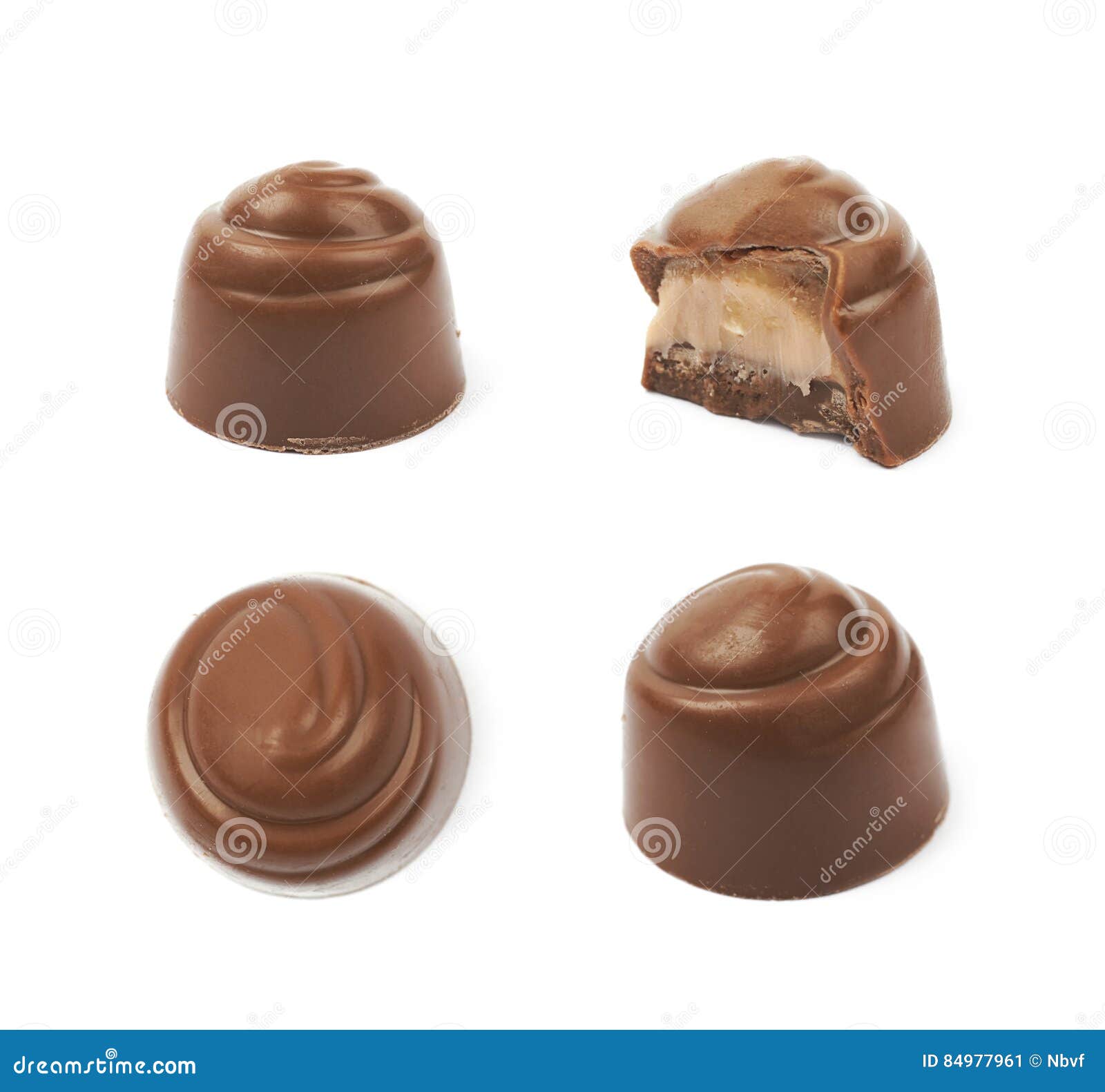 Chocolate Confection Candy Isolated Stock Image - Image of macro ...
