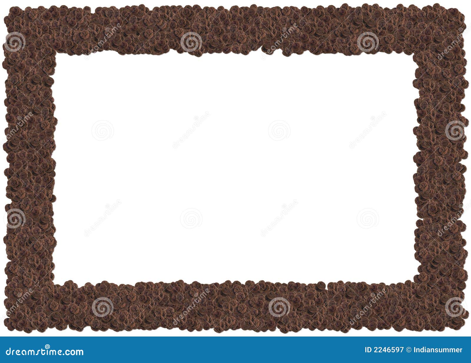 Chocolate cookies Frame stock illustration. Illustration of food - 2246597