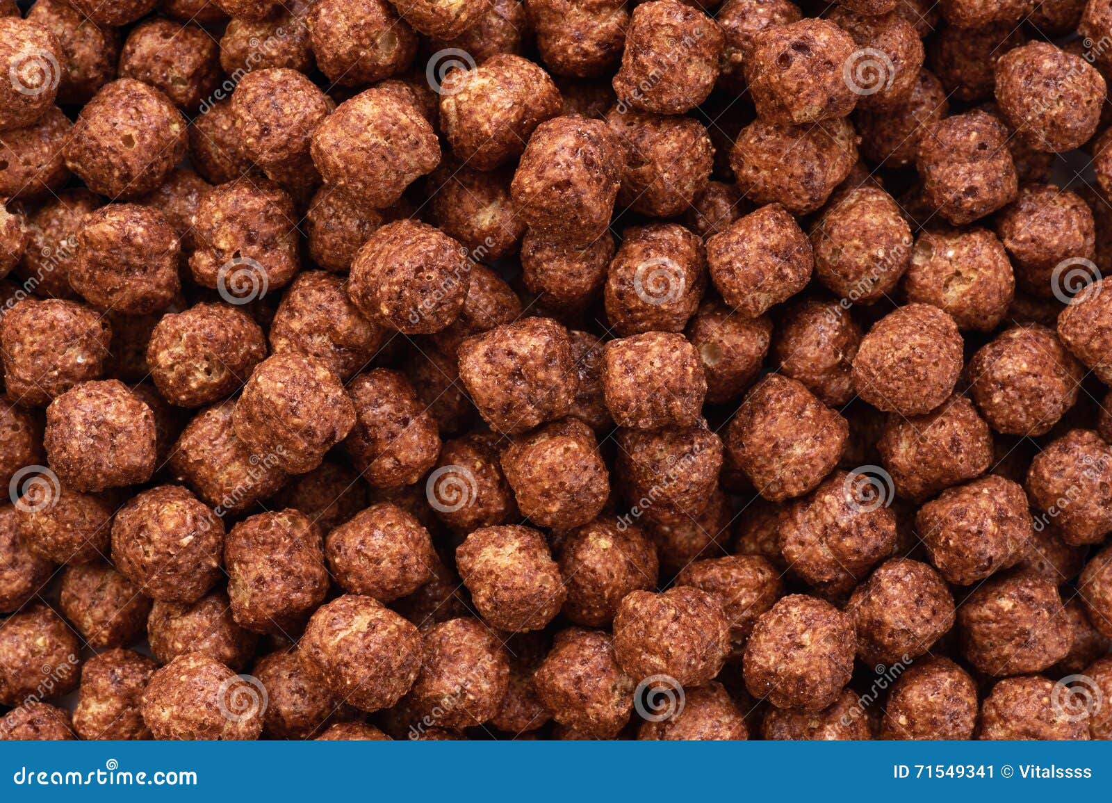 Chocolate Corn Balls Close-up. Stock Image - Image of heap, grain: 71549341