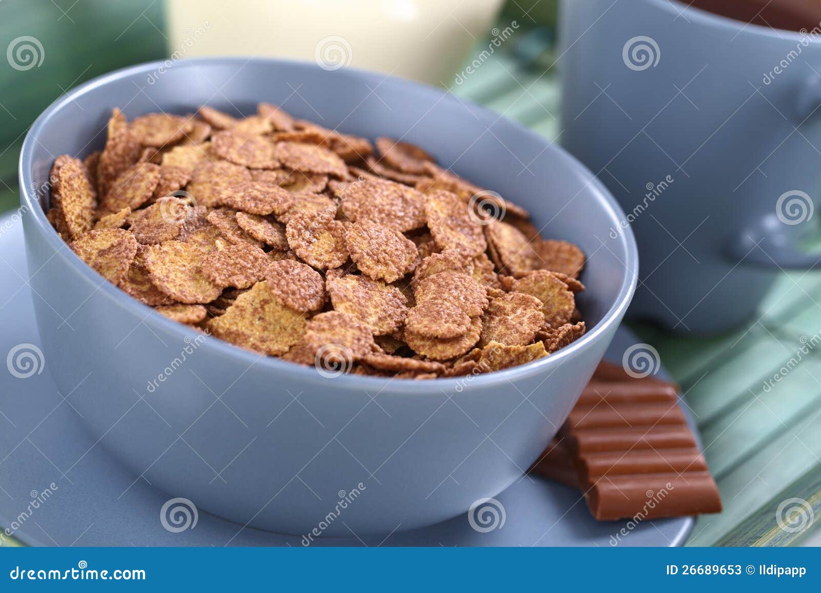 Chocolate Corn Flakes Cereal Stock Image - Image of corn, crunchy: 26689653